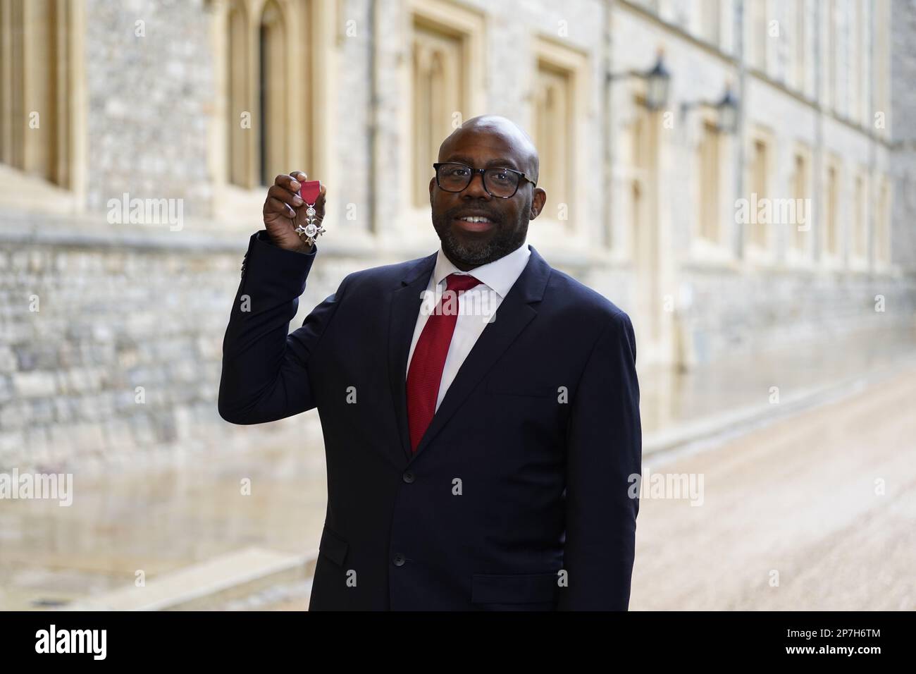 Shane Ryan after being made a Member of the Order of the British Empire ...