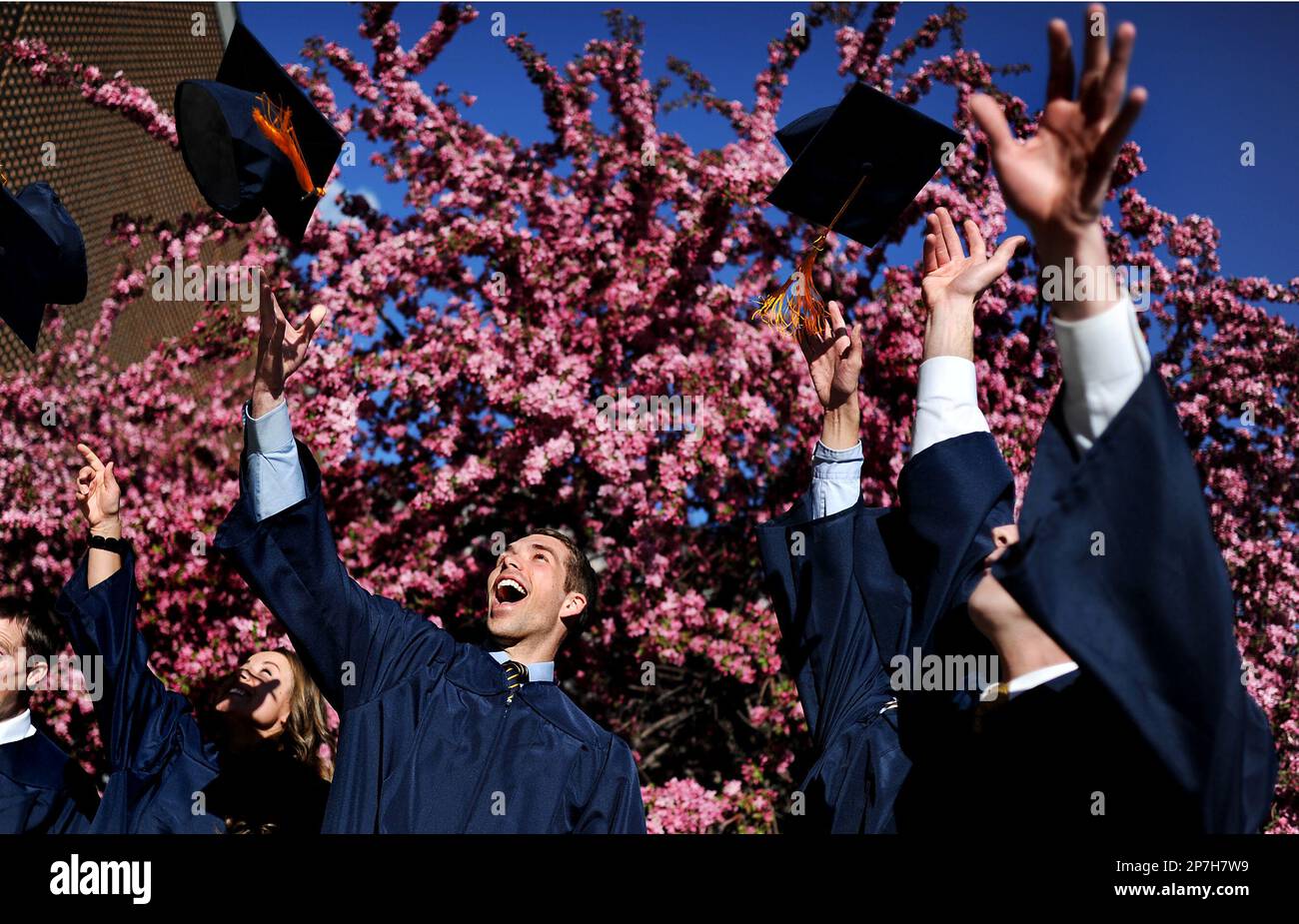 In this photo taken Thursday, April 22, 2010, Eric Volmar tosses his ...