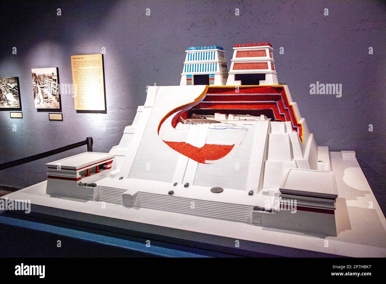 Model Of Templo Mayor Temple Mexico City Stock Photo - Alamy