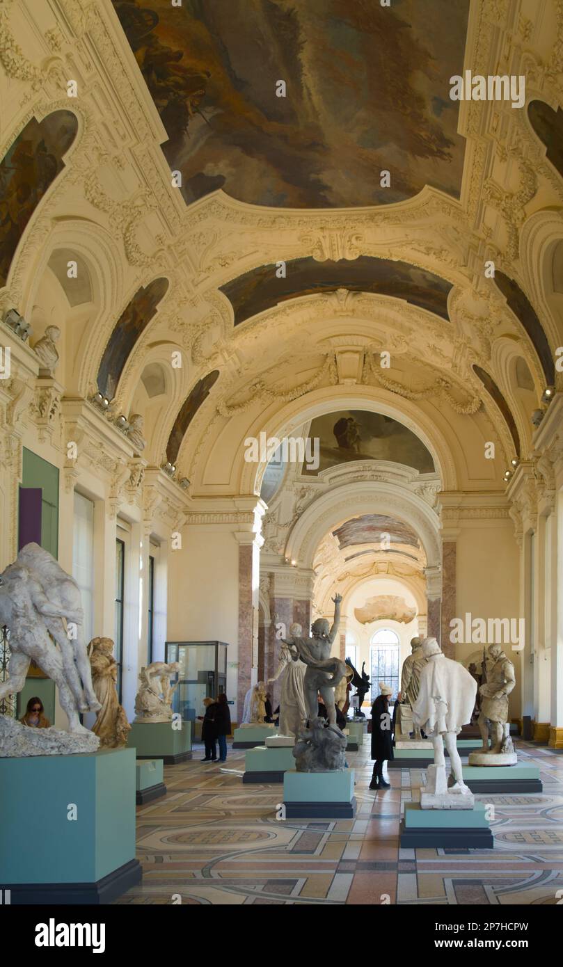Interior Of A Hall With Sculpture And Art Work In The Petit Palais Art ...