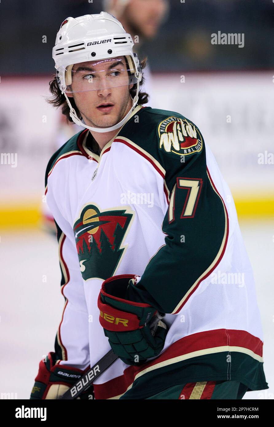 NHL player profile photo on Minnesota Wild's Casey Wellman during a ...