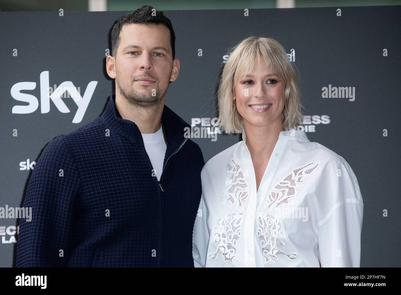 MILAN, ITALY - MARCH 06: Federica Pellegrini and Matteo Giunta attend ...