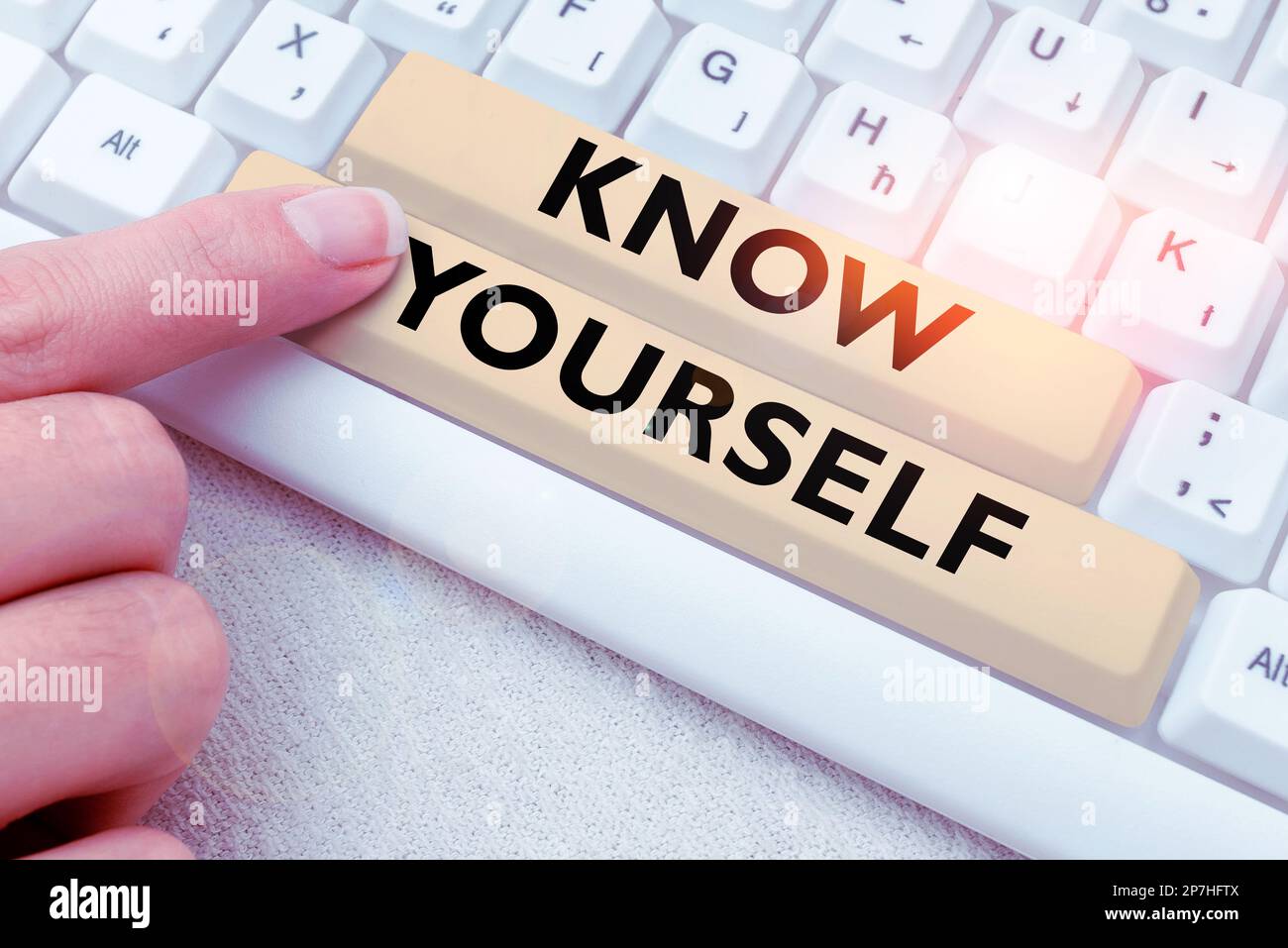 Handwriting text Know Yourself. Word Written on Find You Understanding ...