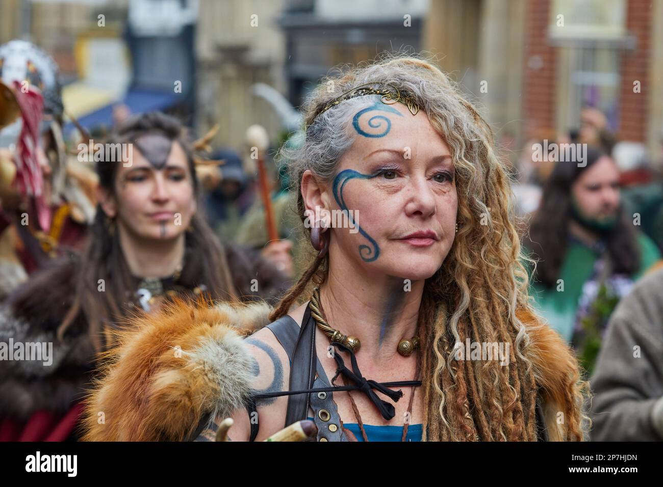 Beltane Celebrations in Glastonbury, Somerset Stock Photo - Alamy