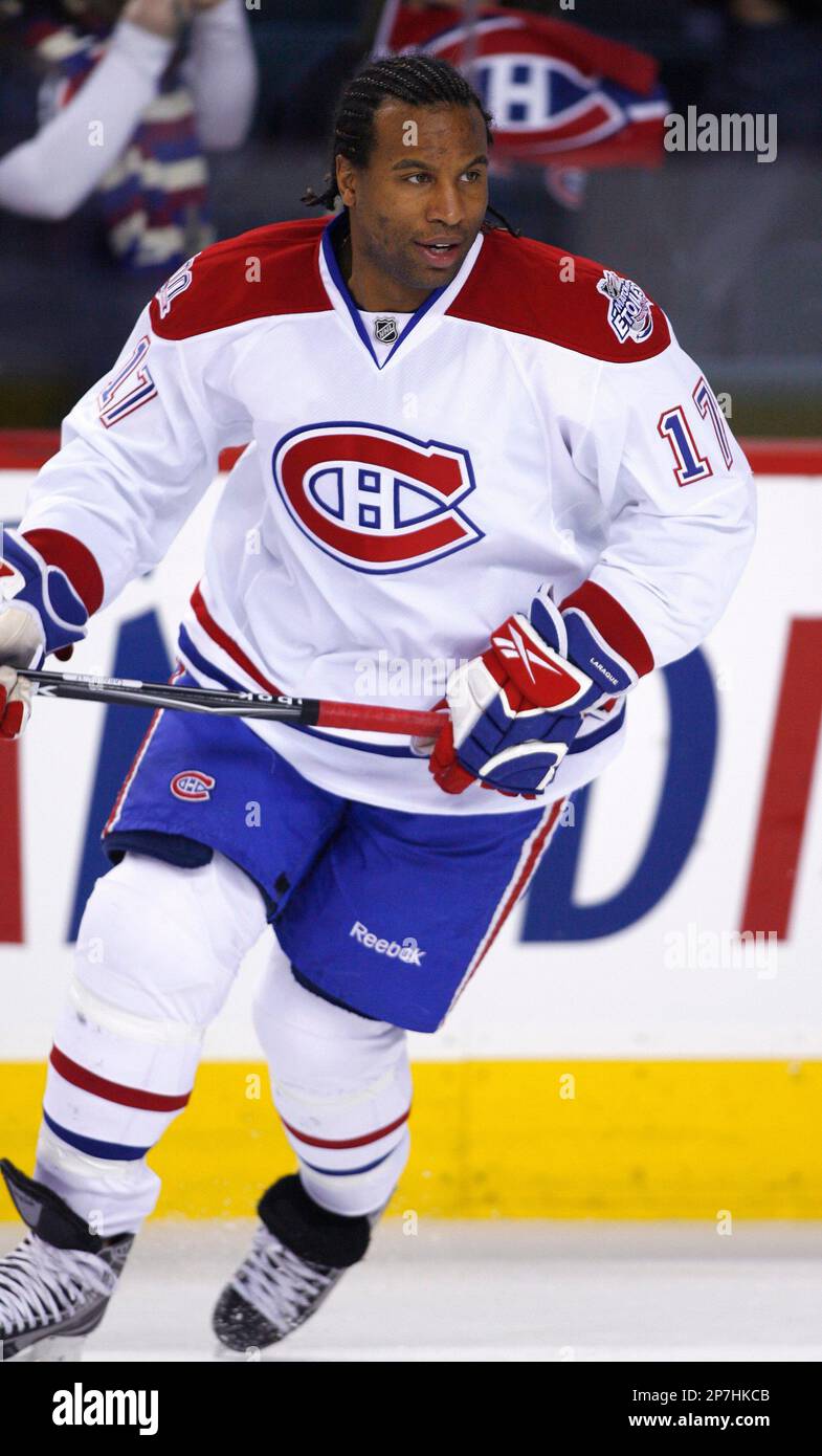 NHL player profile photo on Montreal Canadiens' Georges Laraque during ...