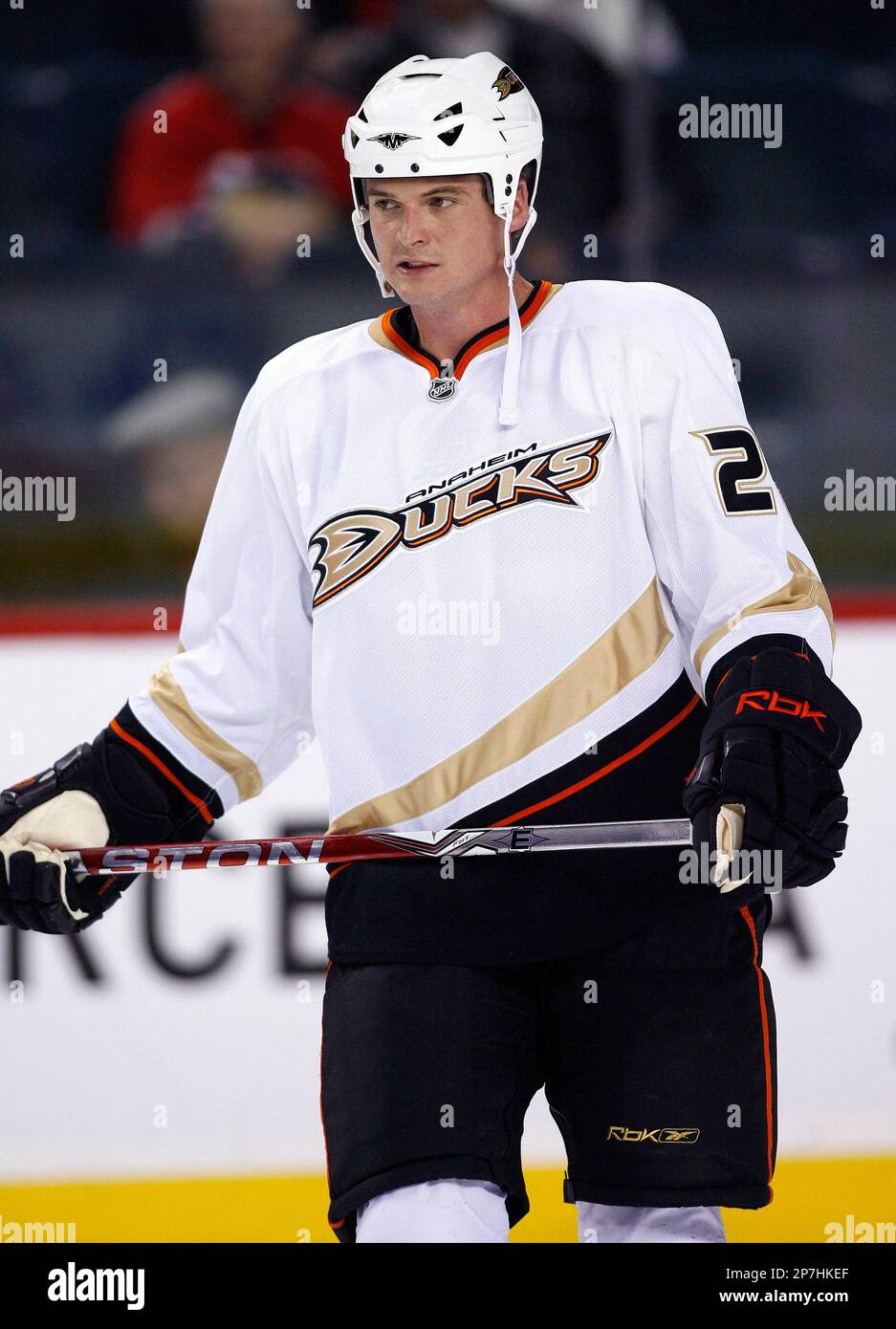 NHL player profile photo on Anaheim Ducks' Sheldon Brookbank during a ...