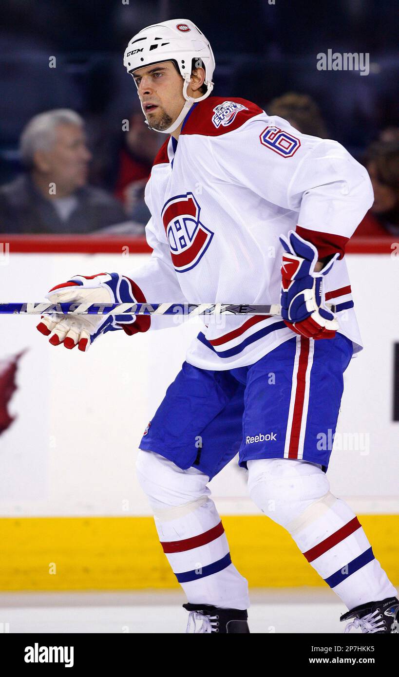 NHL player profile photo on Montreal Canadiens' Tom Kostopoulos during ...