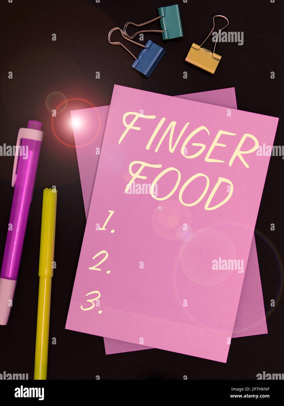 Inspiration showing sign Finger Food. Conceptual photo products and ...