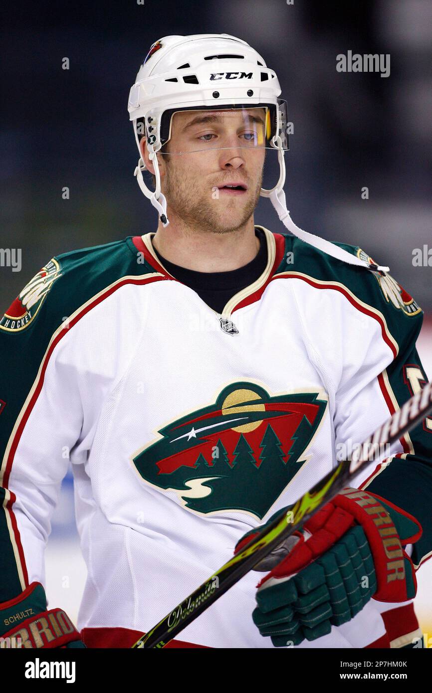 NHL player profile photo on Minnesota Wild's Nick Schultz during a ...