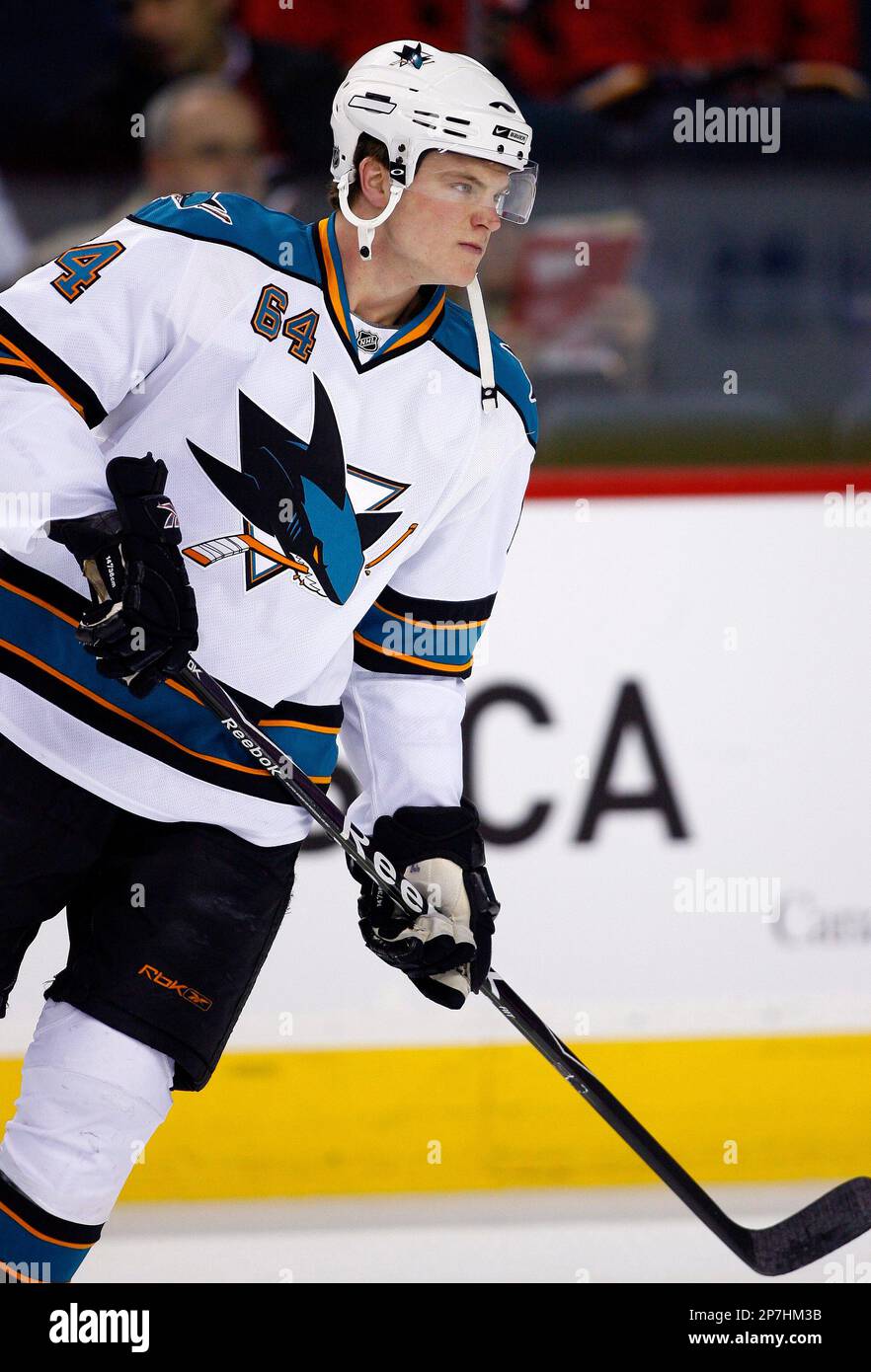 NHL player profile photo on San Jose Sharks' Jamie McGinn during a ...