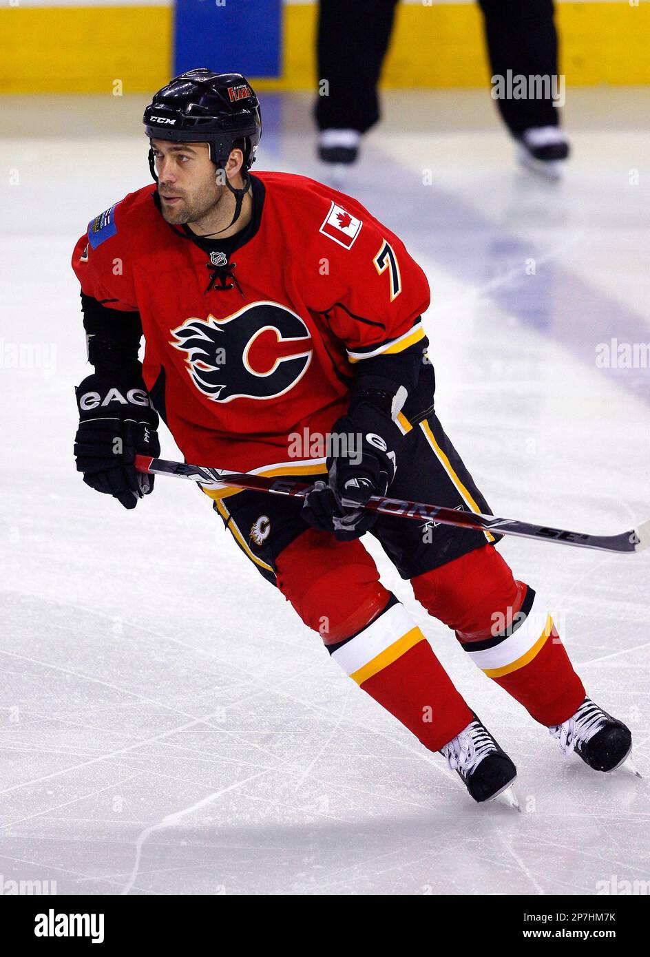 NHL player profile photo on Calgary Flames' Todd Bertuzzi during a ...
