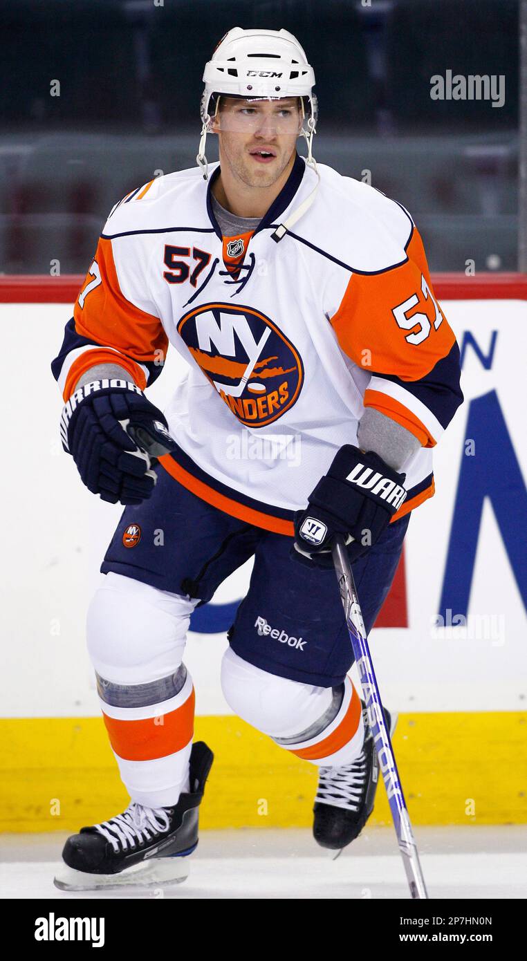 NHL player profile photo on New York Islanders' Blake Comeau during a ...