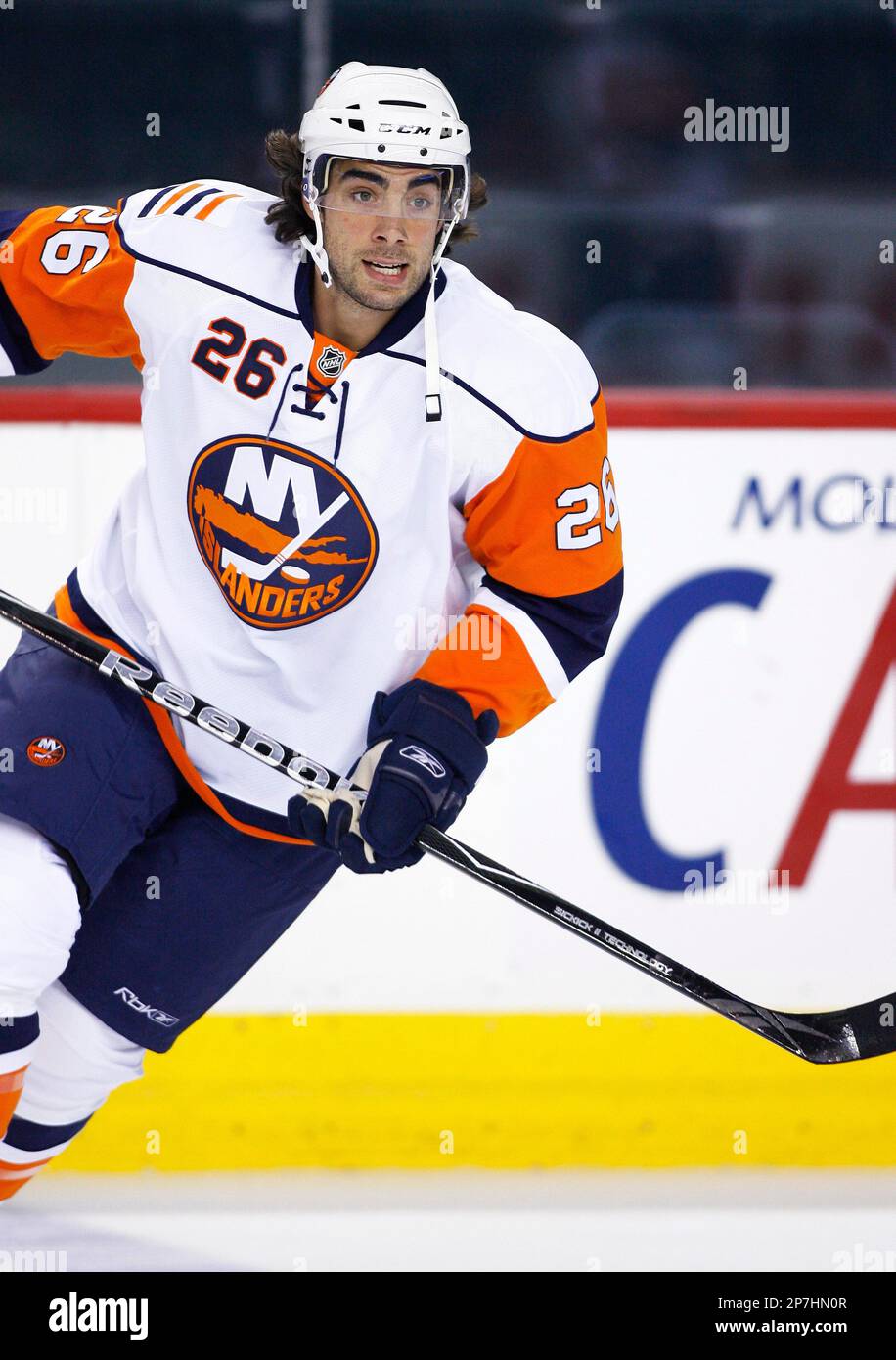 NHL player profile photo on New York Islanders' Matt Moulson during a ...