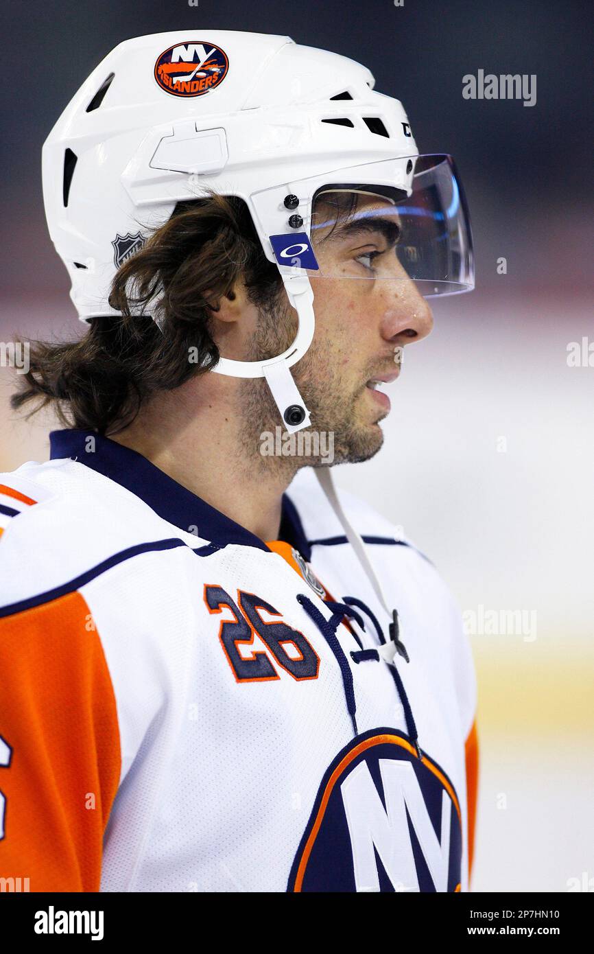 NHL player profile photo on New York Islanders' Matt Moulson during a ...