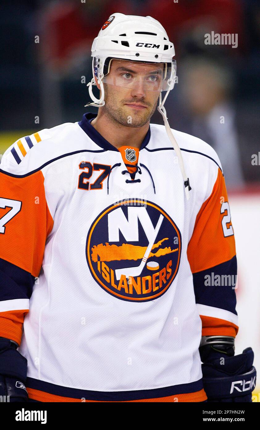NHL player profile photo on New York Islanders' Greg Moore during a ...