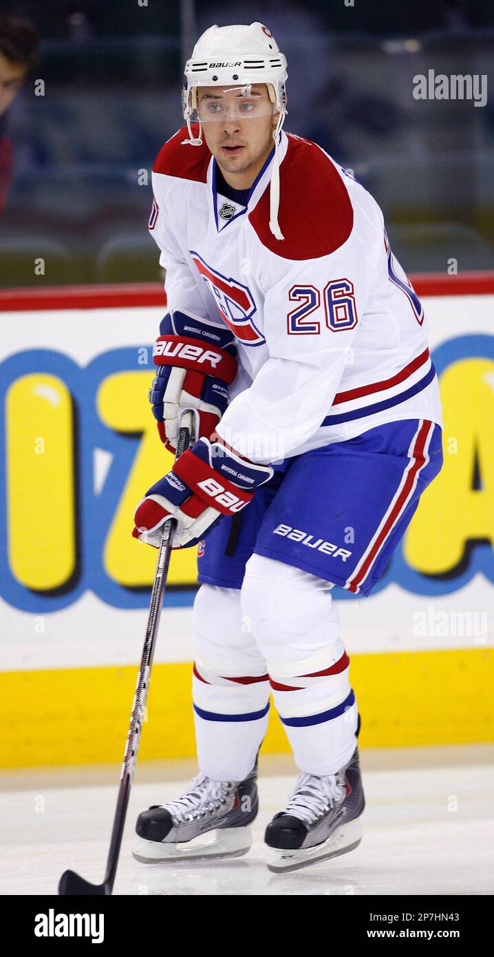 NHL player profile photo on Montreal Canadiens' Josh Gorges during a ...