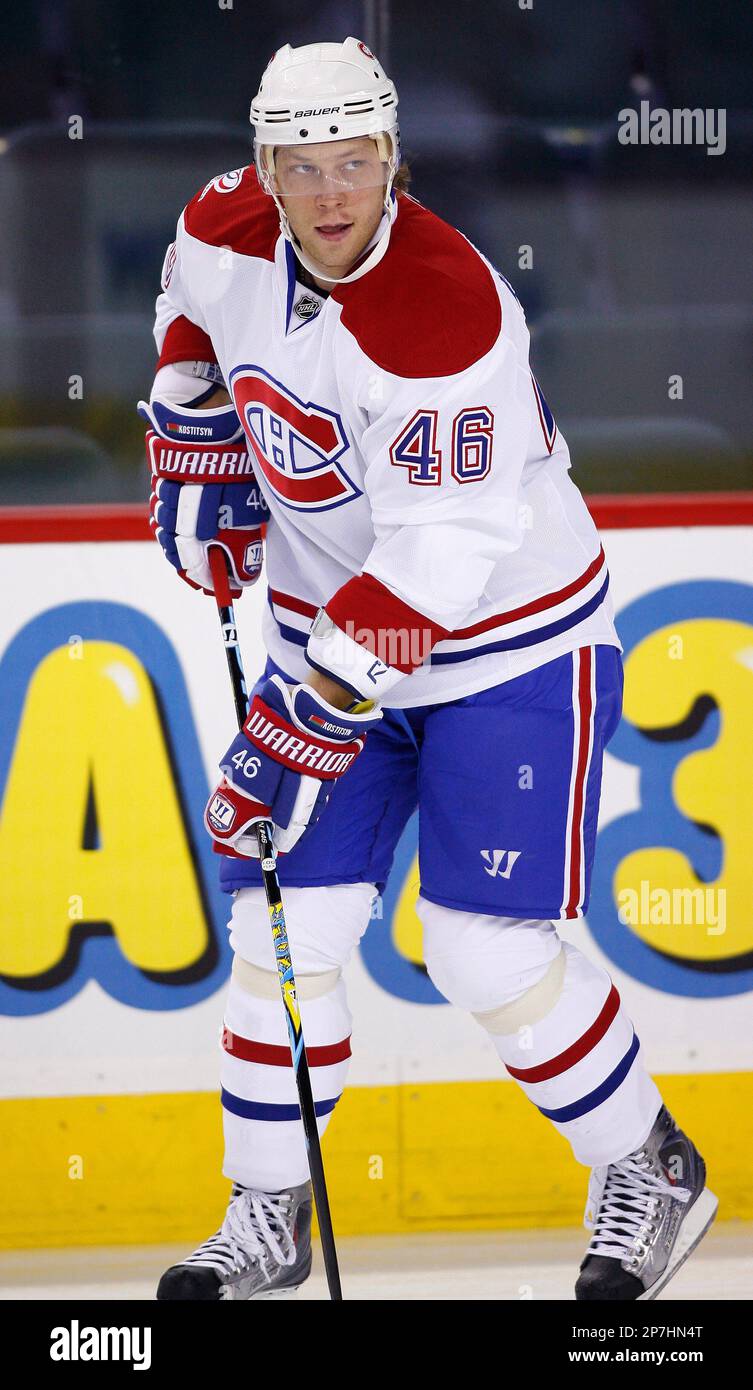 NHL player profile photo on Montreal Canadiens' Andrei Kostitsyn, from ...