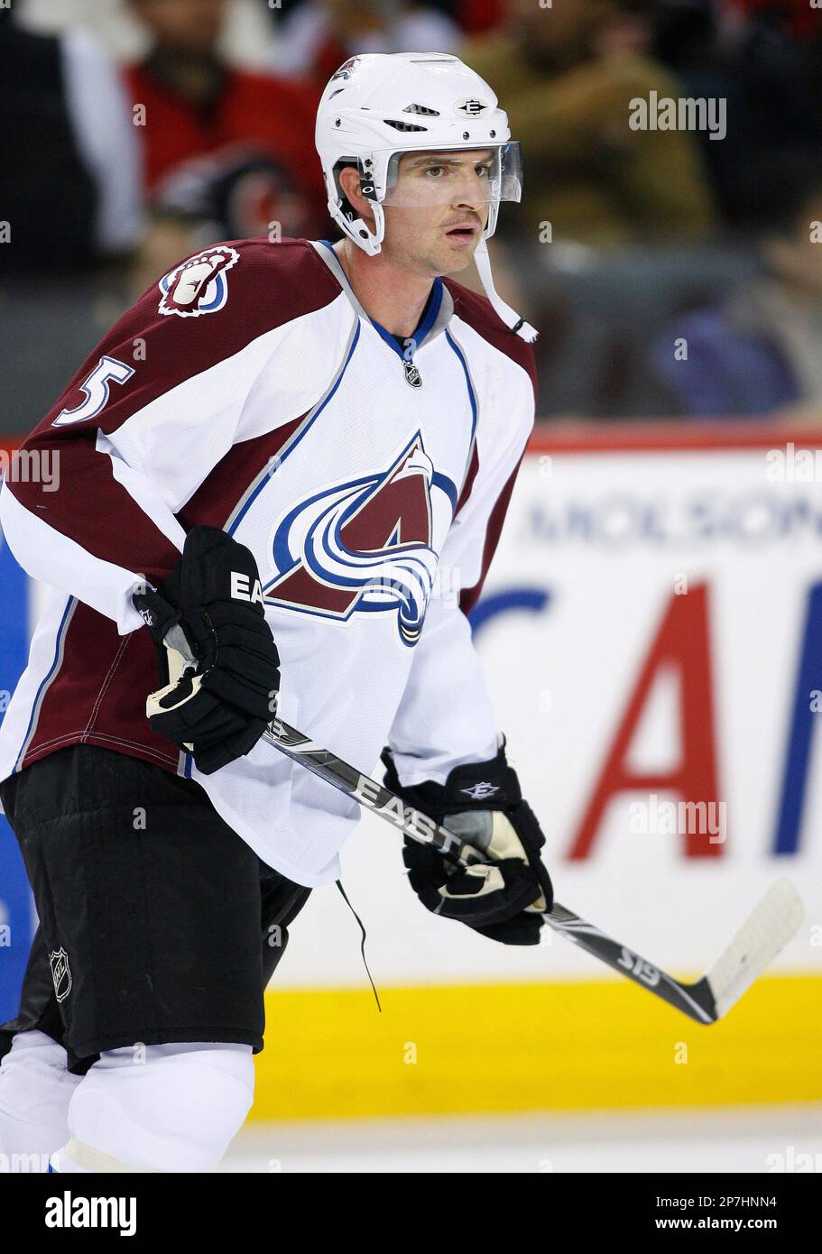 NHL player profile photo on Colorado Avalanche's Brett Clark during a ...