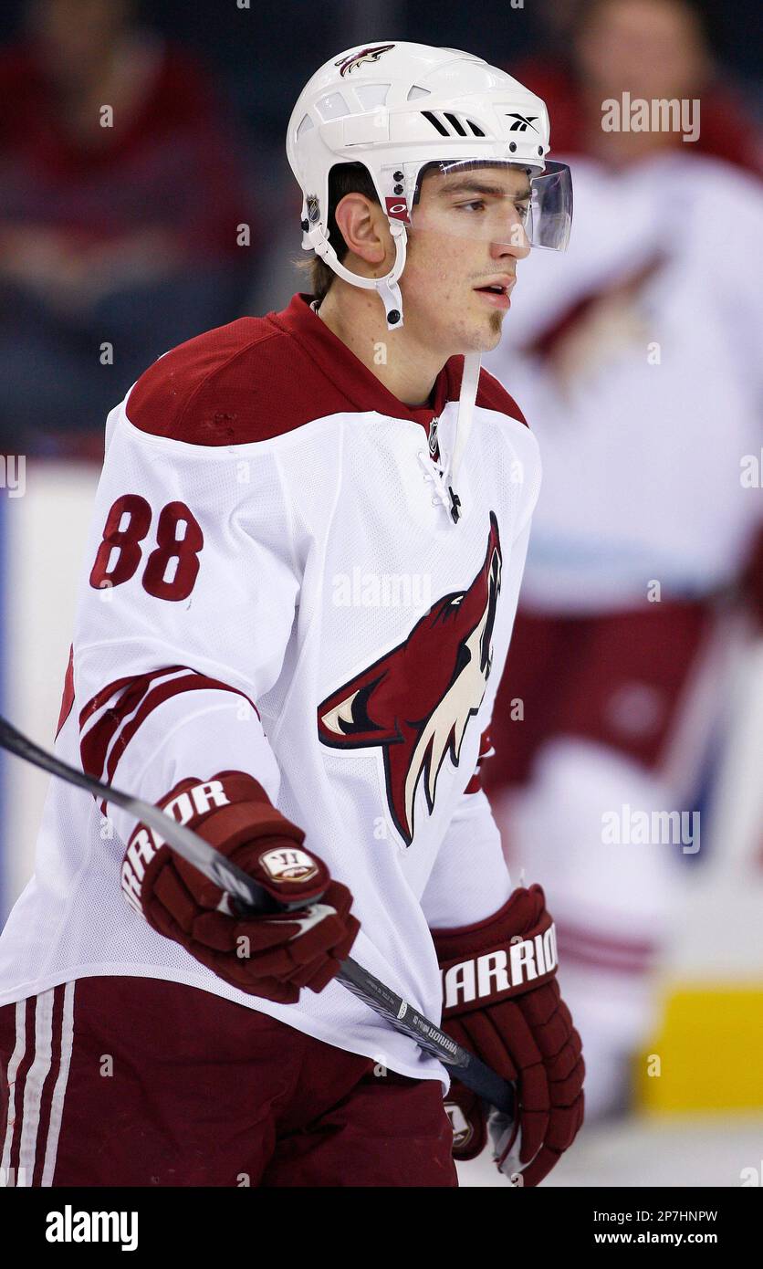 NHL player profile photo on Phoenix Coyotes' Peter Mueller during a ...