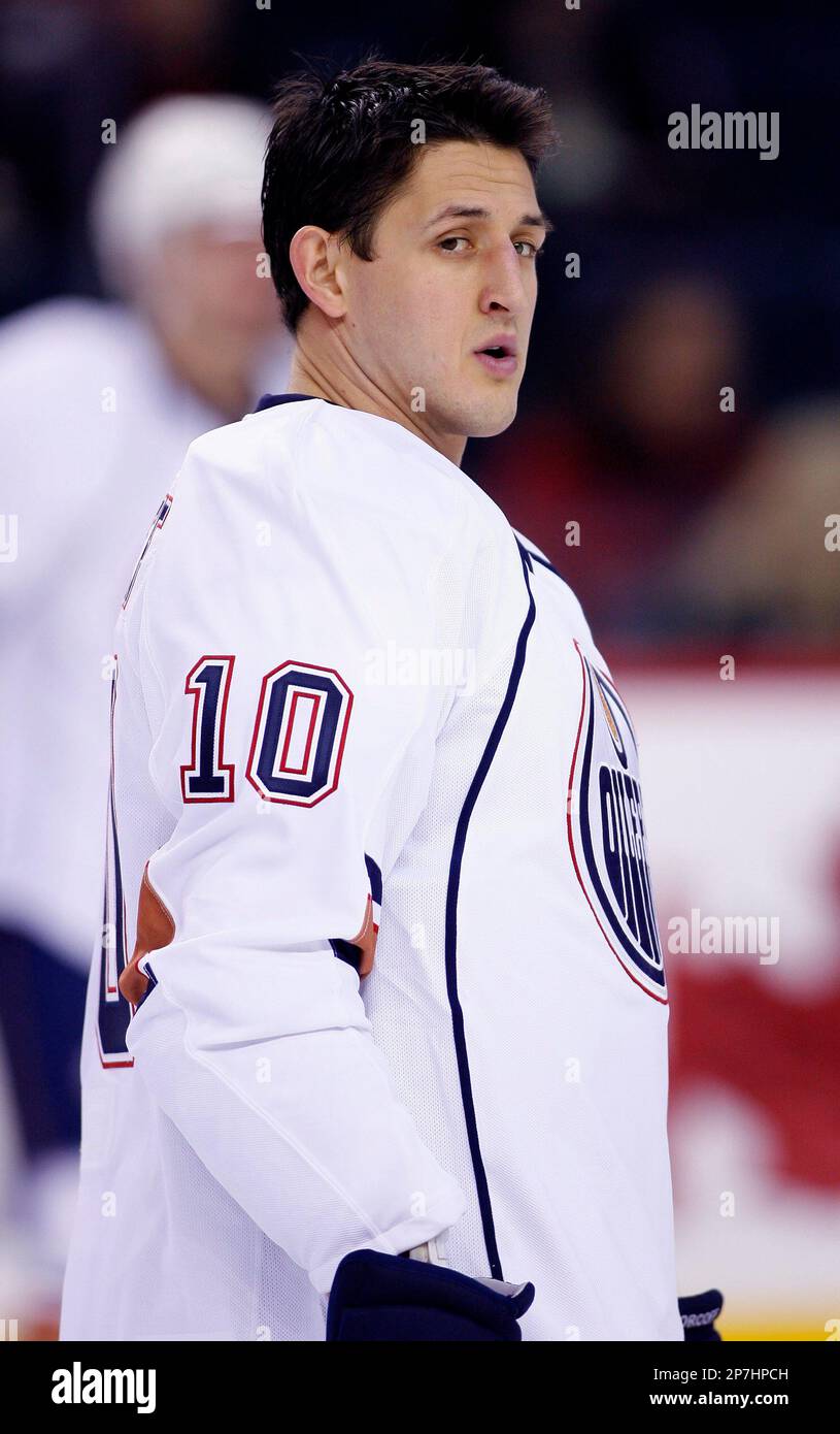 NHL player profile photo on Edmonton Oilers' Shawn Horcoff during a ...
