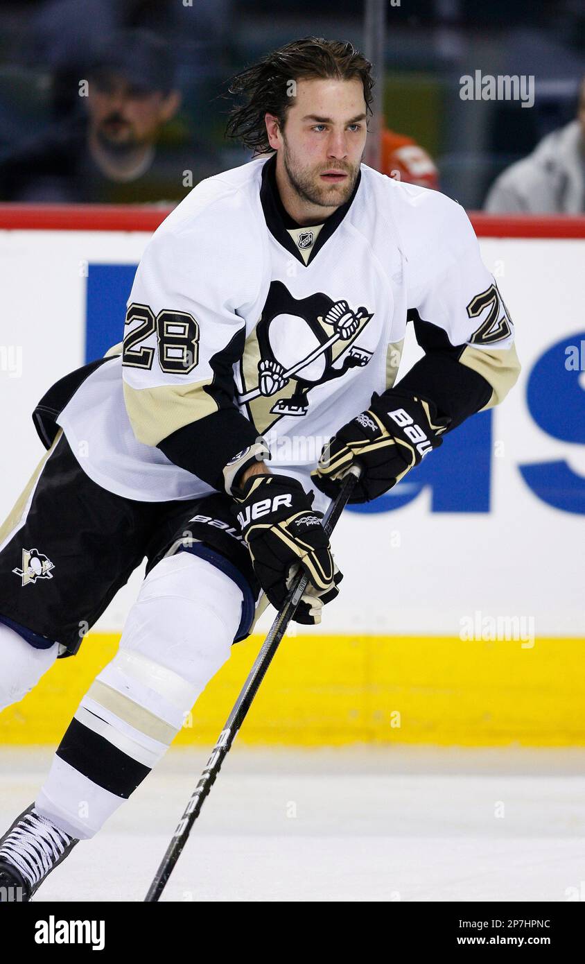 NHL player profile photo on Pittsburgh Penguins' Eric Godard during a ...