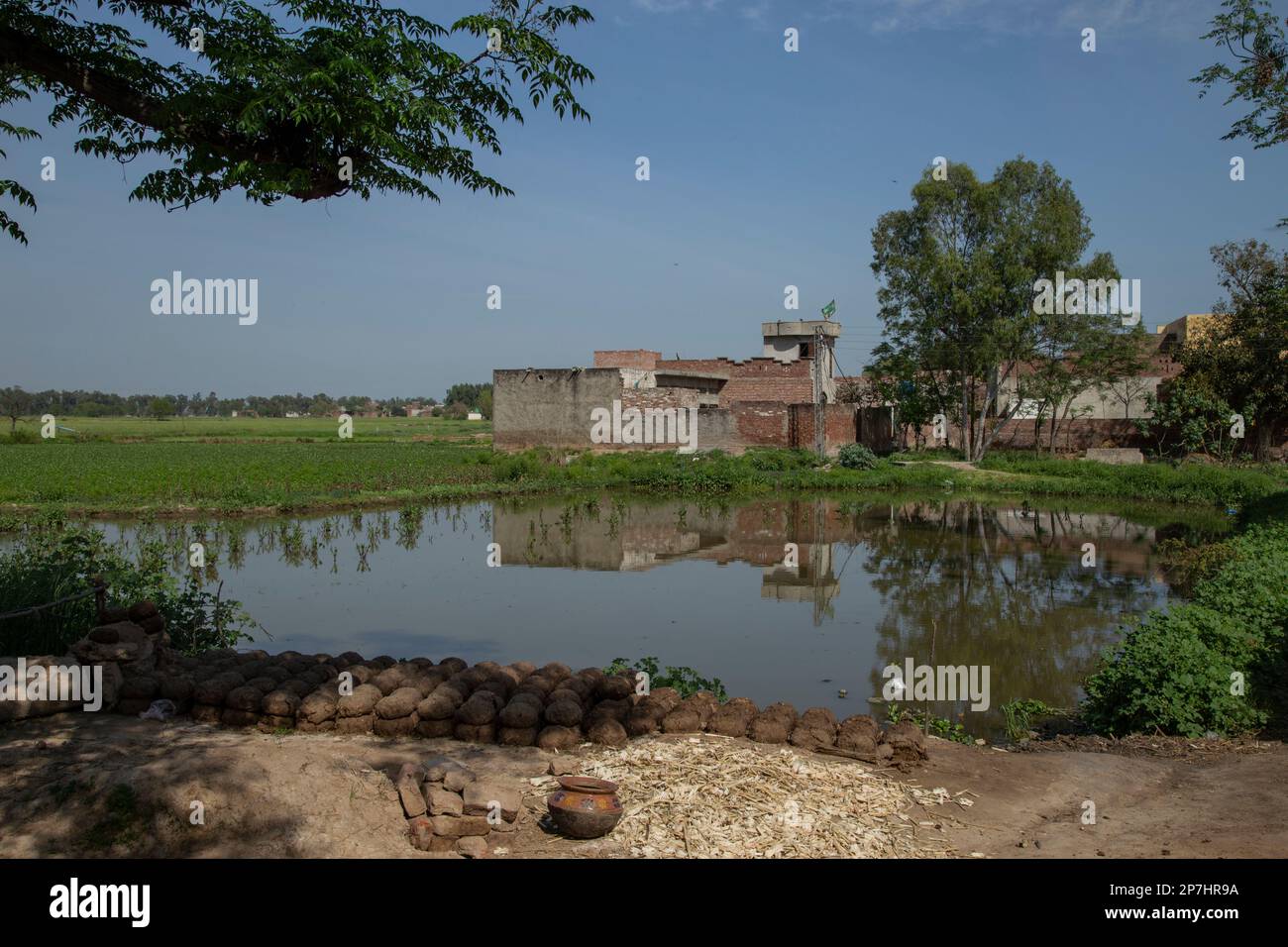 Countryside landscape. Pakistan. Beautiful typical countryside summer ...