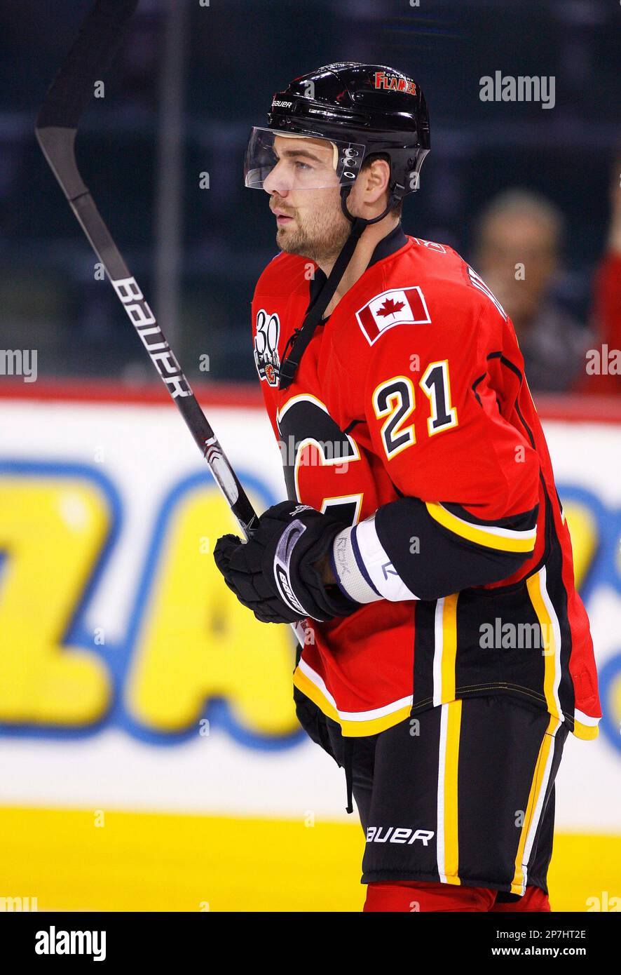 NHL player profile photo on Calgary Flames' Christopher Higgins during ...