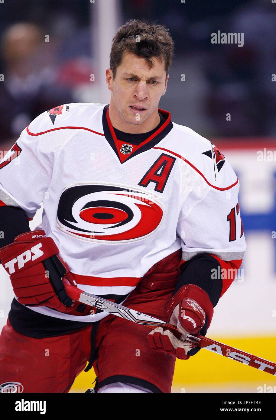 NHL player profile photo on Carolina Hurricanes' Rod Brind'Amour during ...