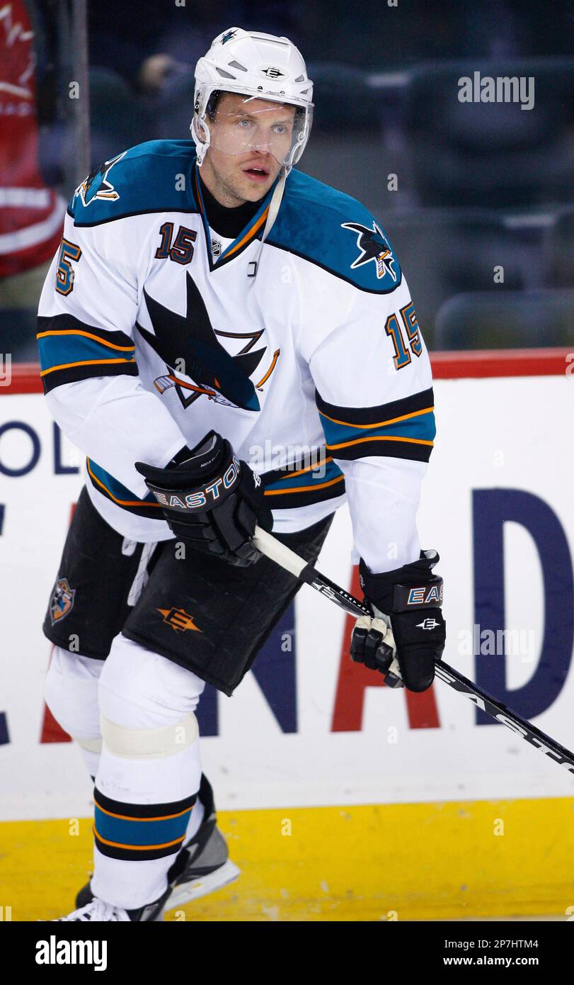 NHL player profile photo on San Jose Sharks' Dany Heatley during a ...