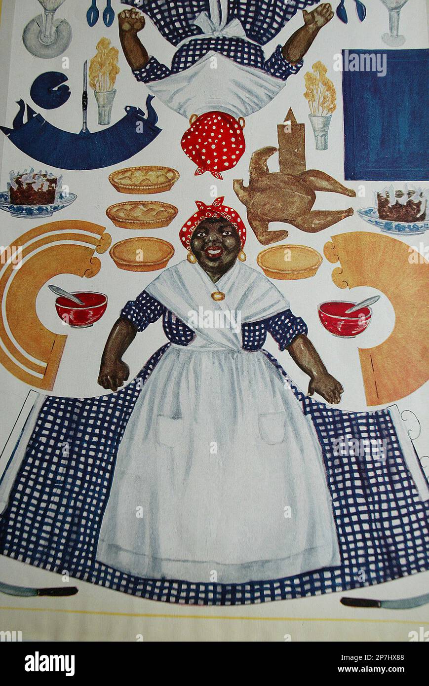 ebdolls015.JPG "Mammy and Her Thanksgiving Dinner", a paper doll from ...