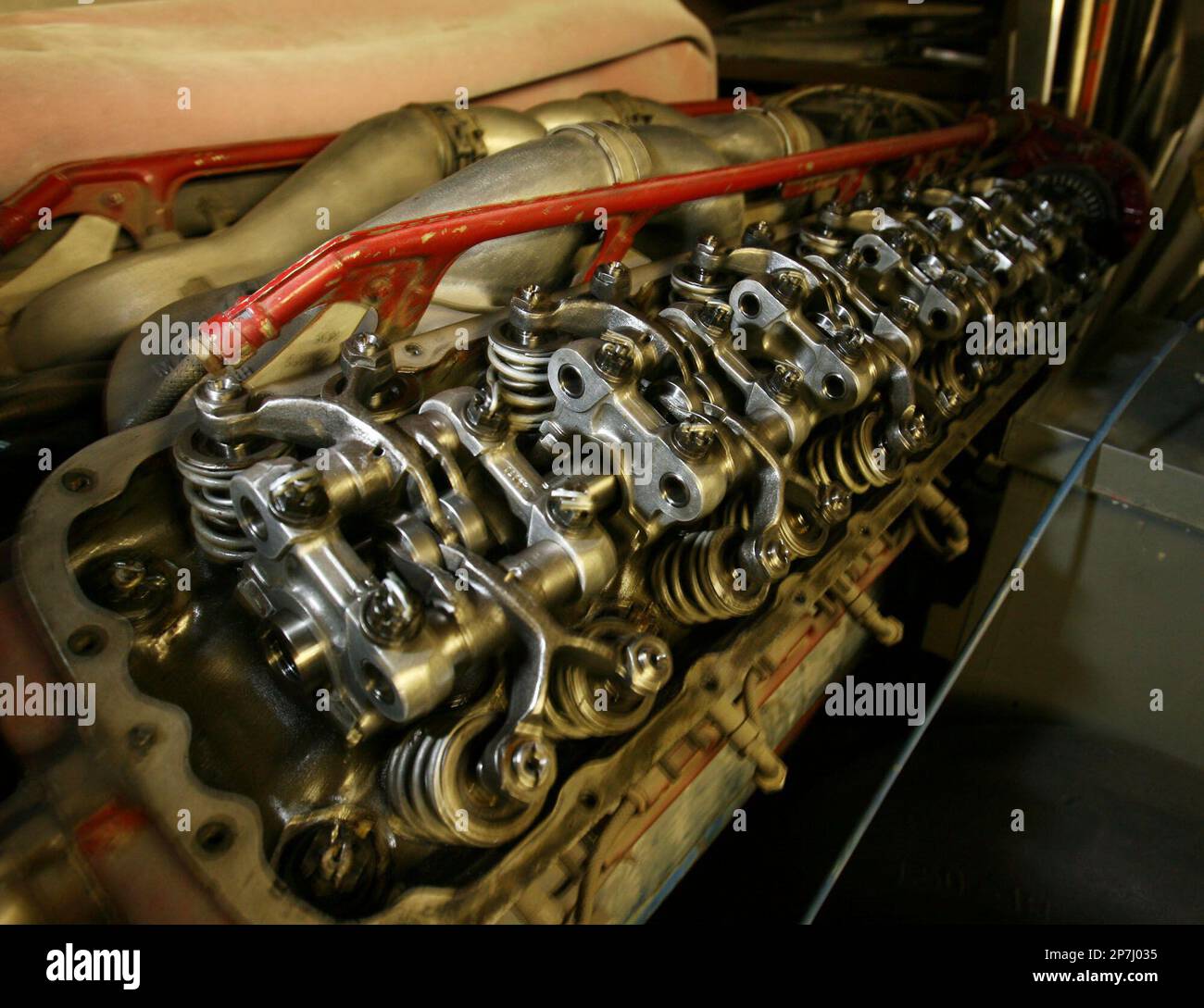 This March 3, 2010 picture shows the Allison V-12 aircraft engine that ...