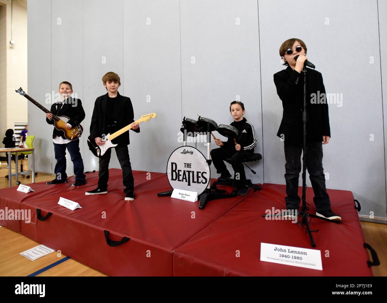 The Beatles, featuring Colton Morris as Paul McCartney, Chayce Simmons ...