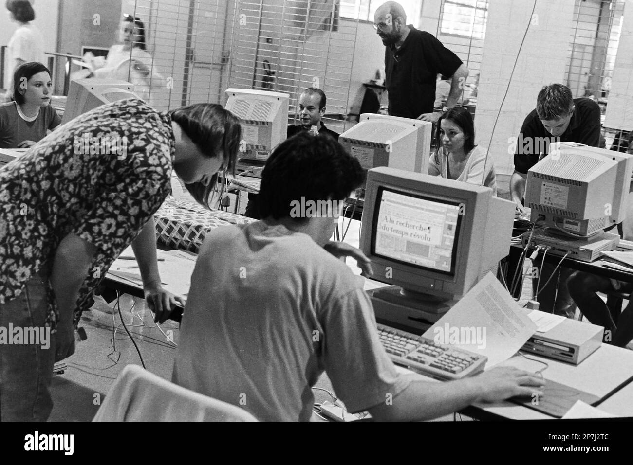 Archives 90ies: journalism students at decentralized CFPJ workshop ...