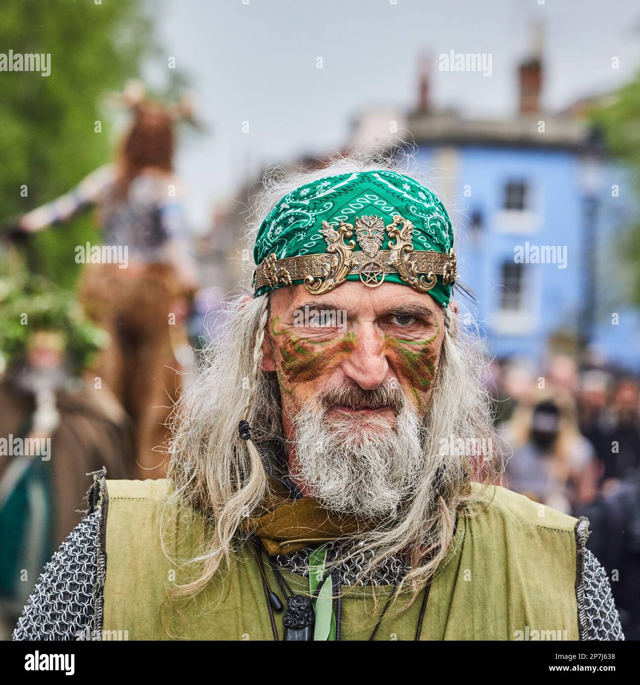 Beltane Celebrations in Glastonbury, Somerset Stock Photo - Alamy