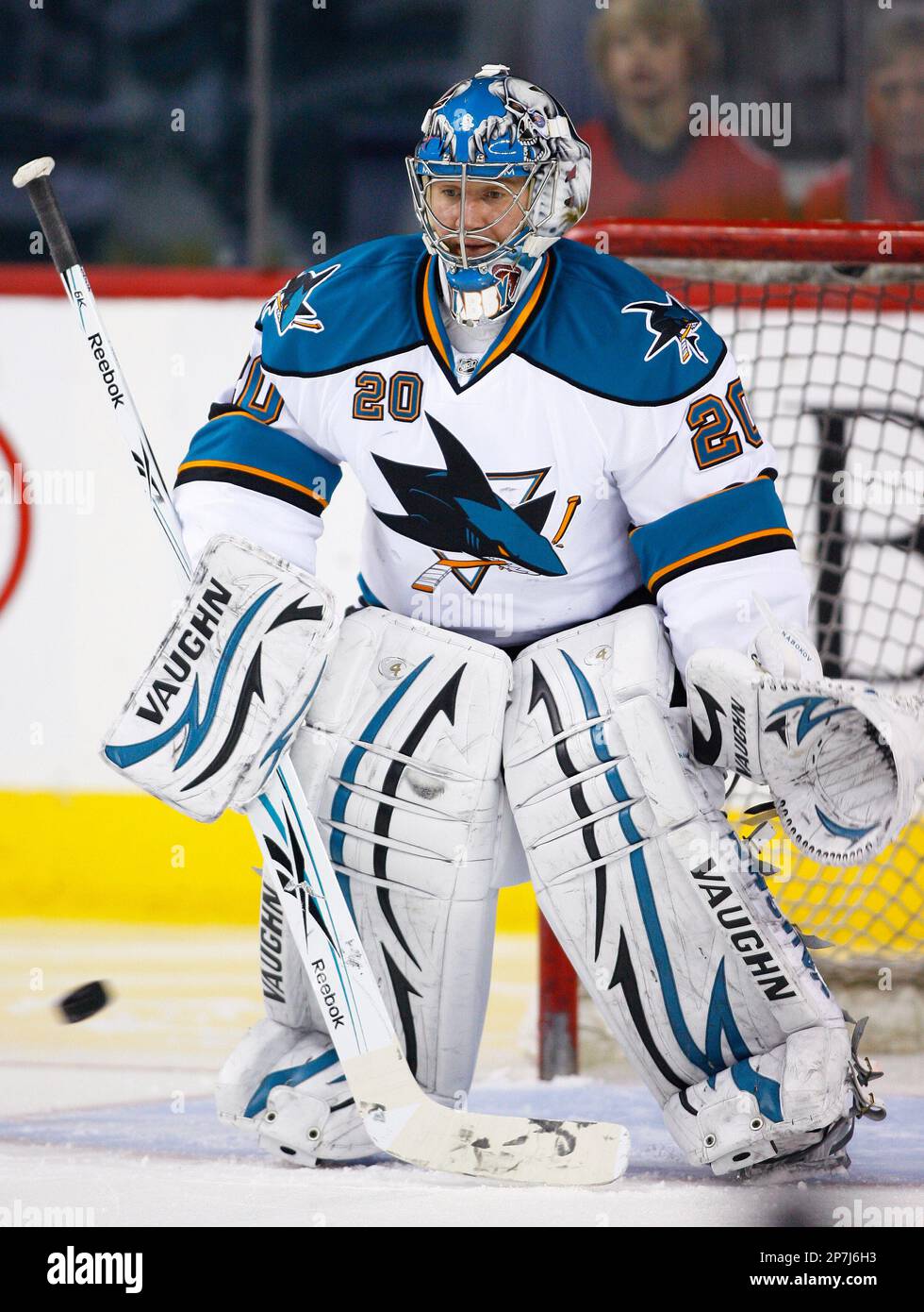 NHL player profile photo on San Jose Sharks' goalie Evgeni Nabokov ...