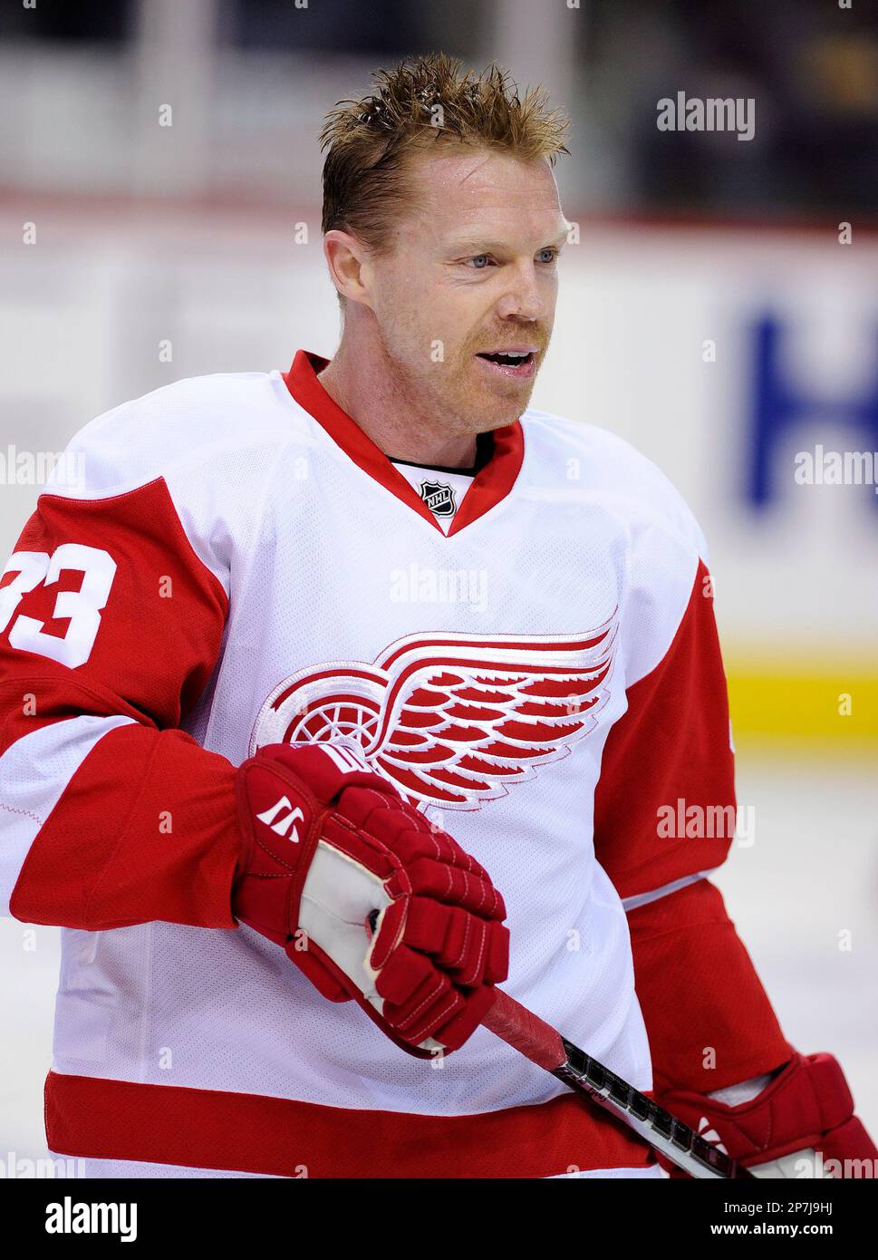 NHL player profile photo on Detroit Red Wings' Kris Draper during a ...