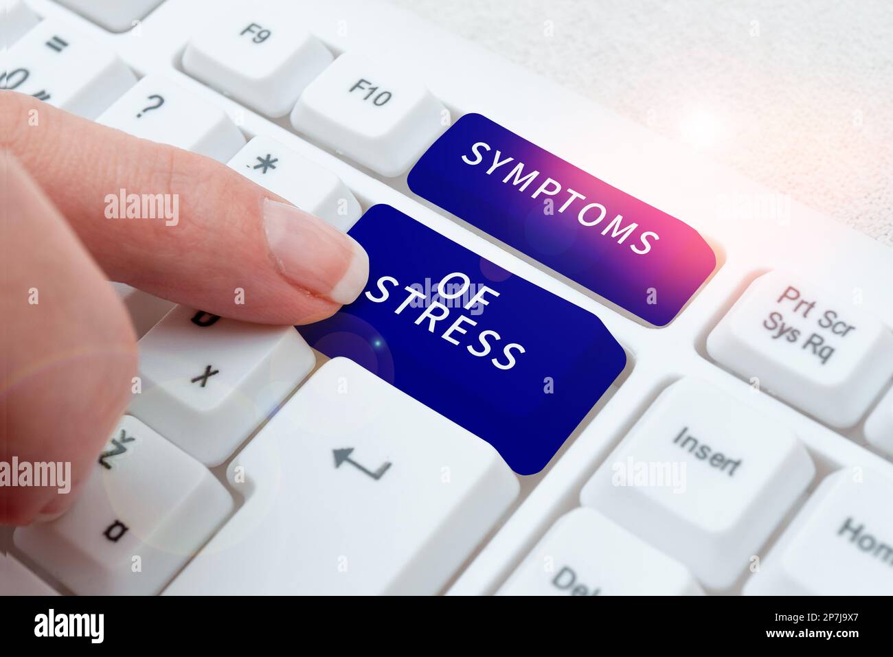 Sign displaying Symptoms Of Stress. Business idea serving as symptom or ...