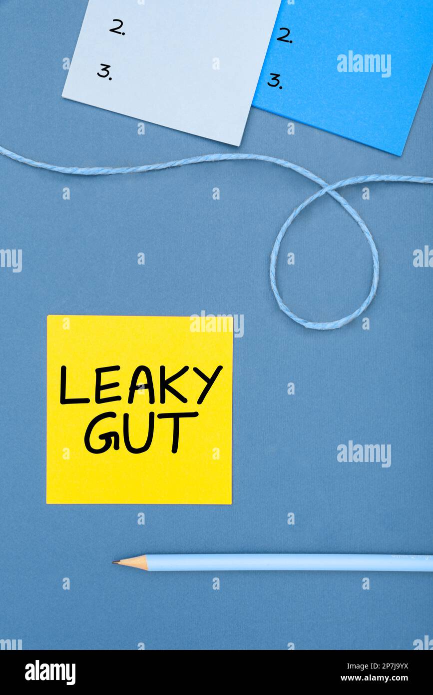 Conceptual caption Leaky Gut. Conceptual photo A condition in which the ... Conceptual caption Leaky Gut. Conceptual photo A condition in which the ...