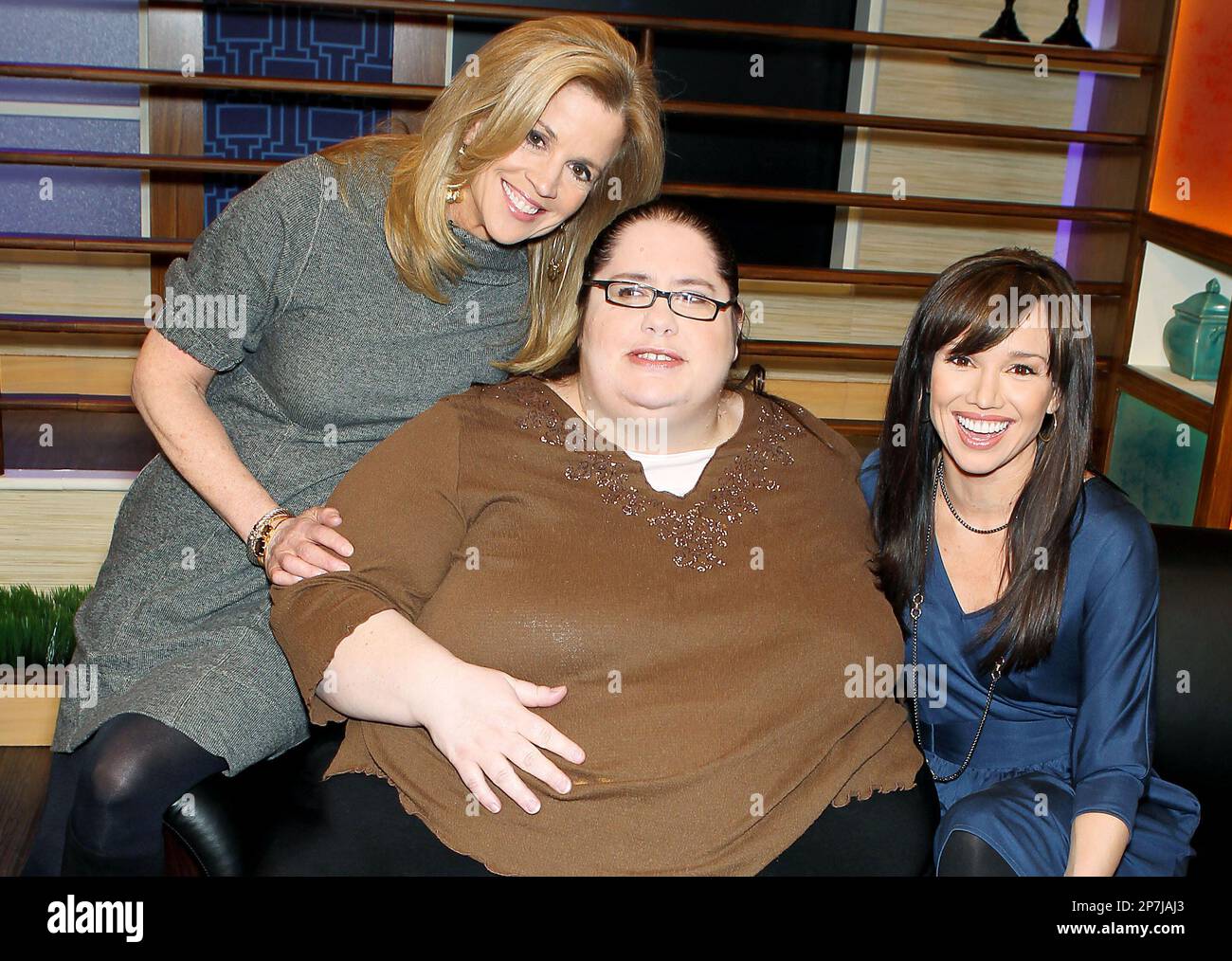 In this photo released by Starpix, "LX New York" hosts Jane Hanson ...