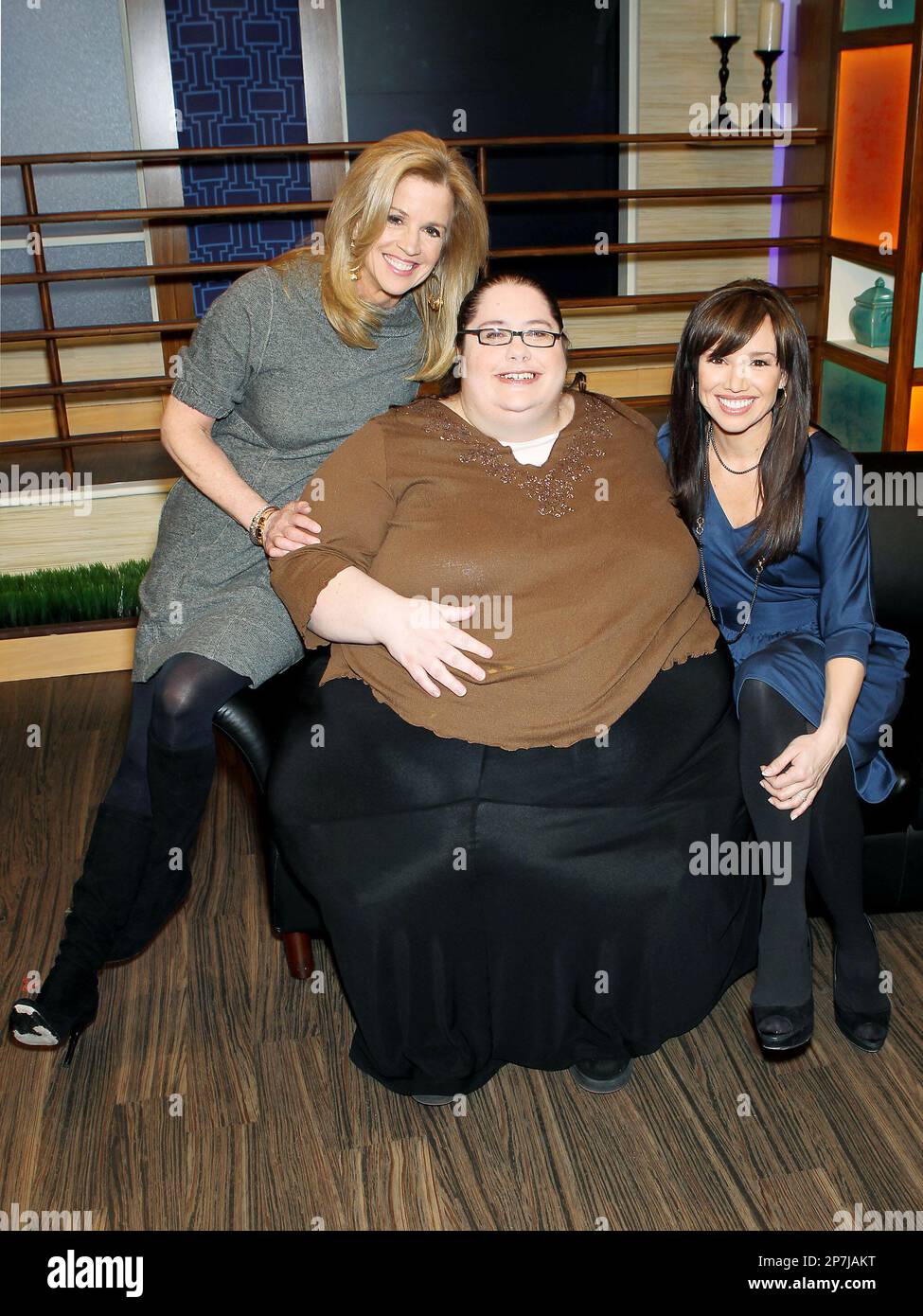 In this photo released by Starpix, "LX New York" hosts Jane Hanson ...