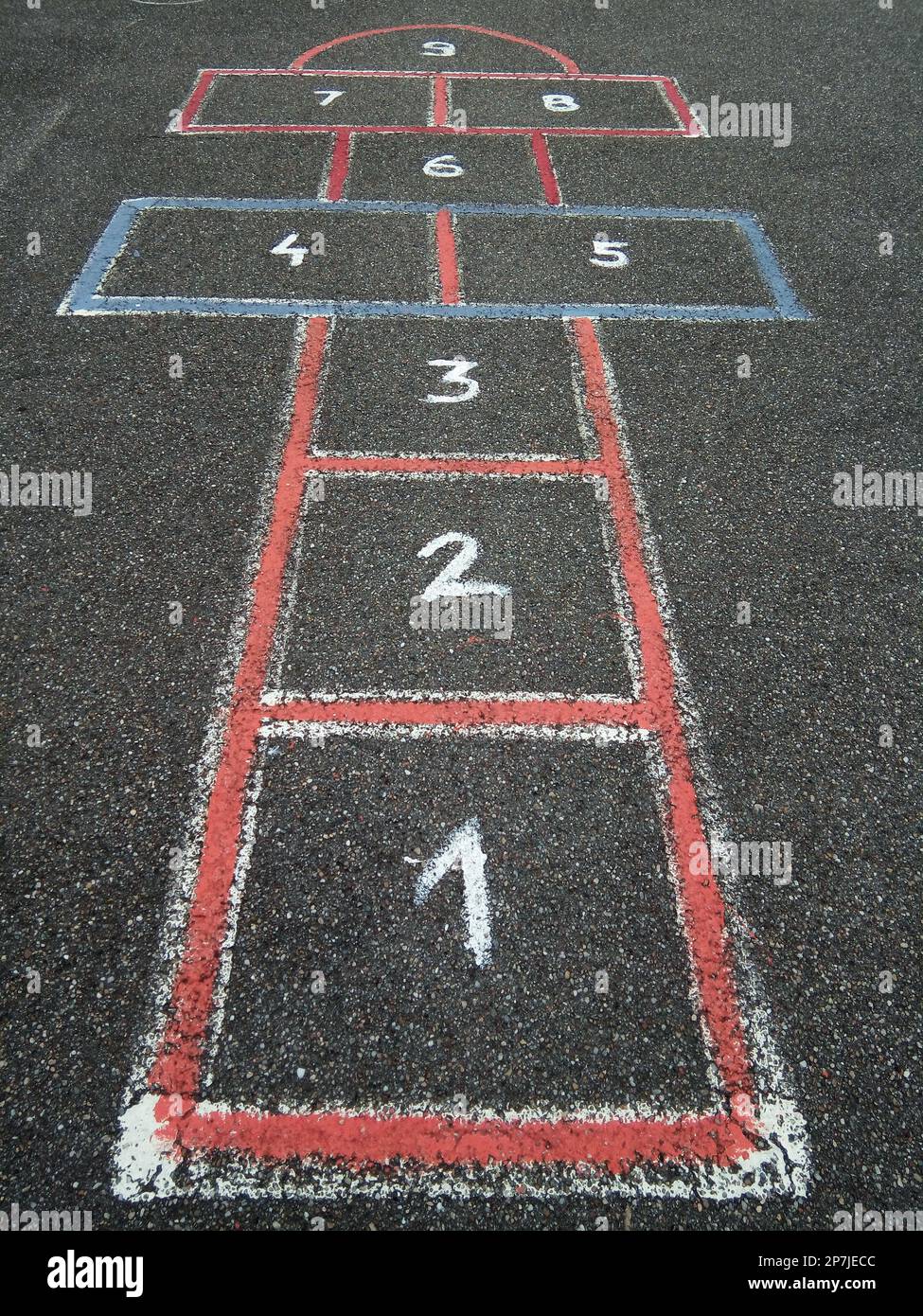 Numbers on the asphalt hi-res stock photography and images - Alamy