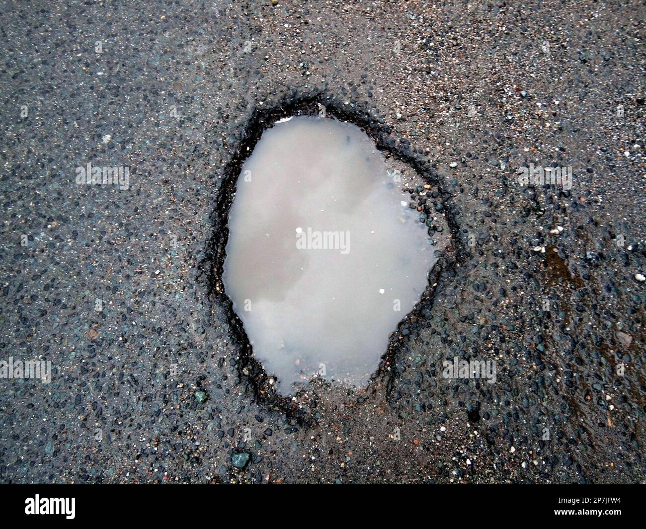 pit formed in asphalt on a street Stock Photo - Alamy