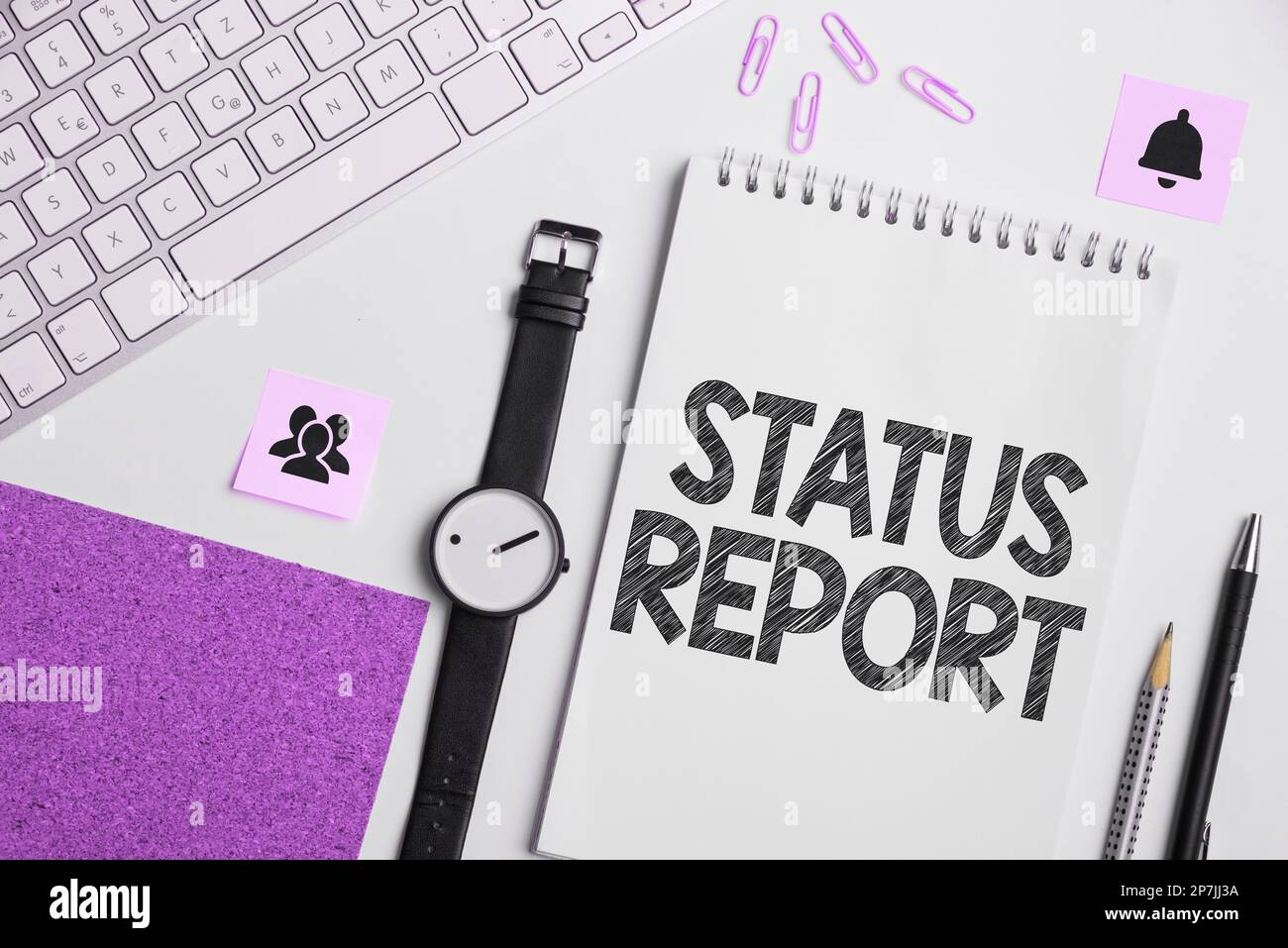 Writing Displaying Text Status Report Business Approach Update Summary
