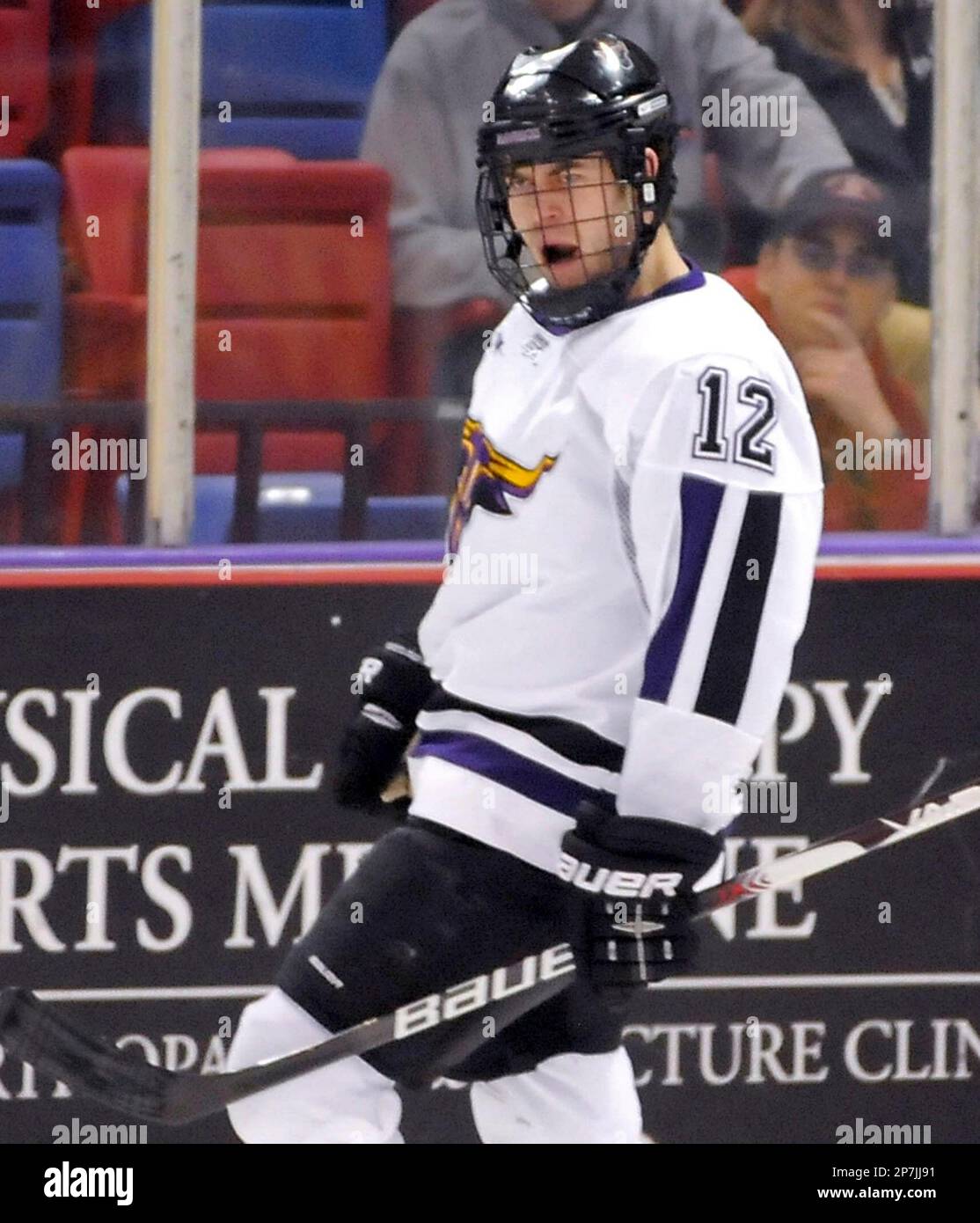 Minnesota State University, Mankato's Rylan Galiardi celebrates his ...