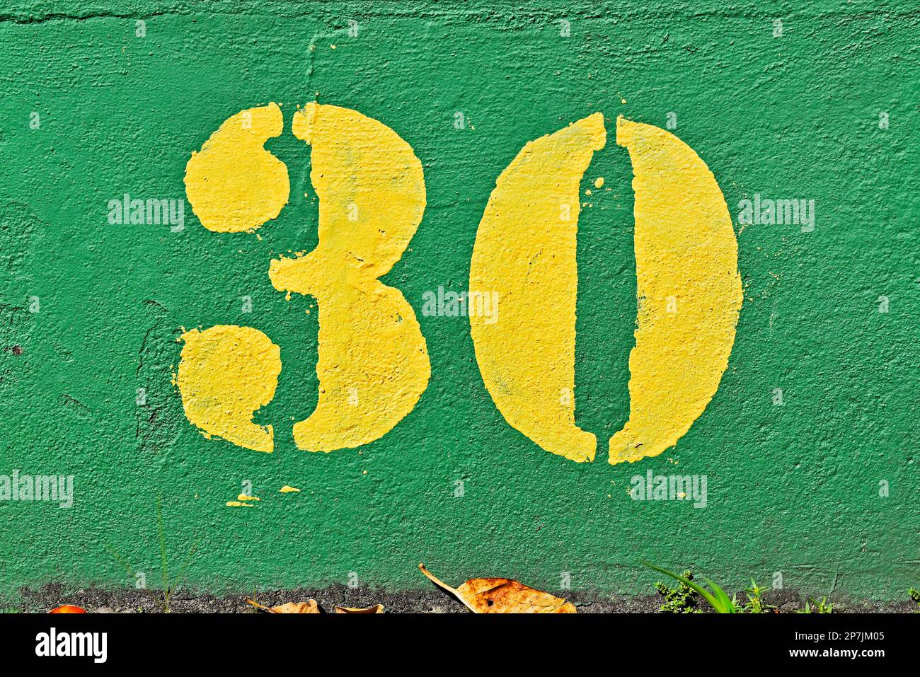 Number 30 graffiti hi-res stock photography and images - Alamy