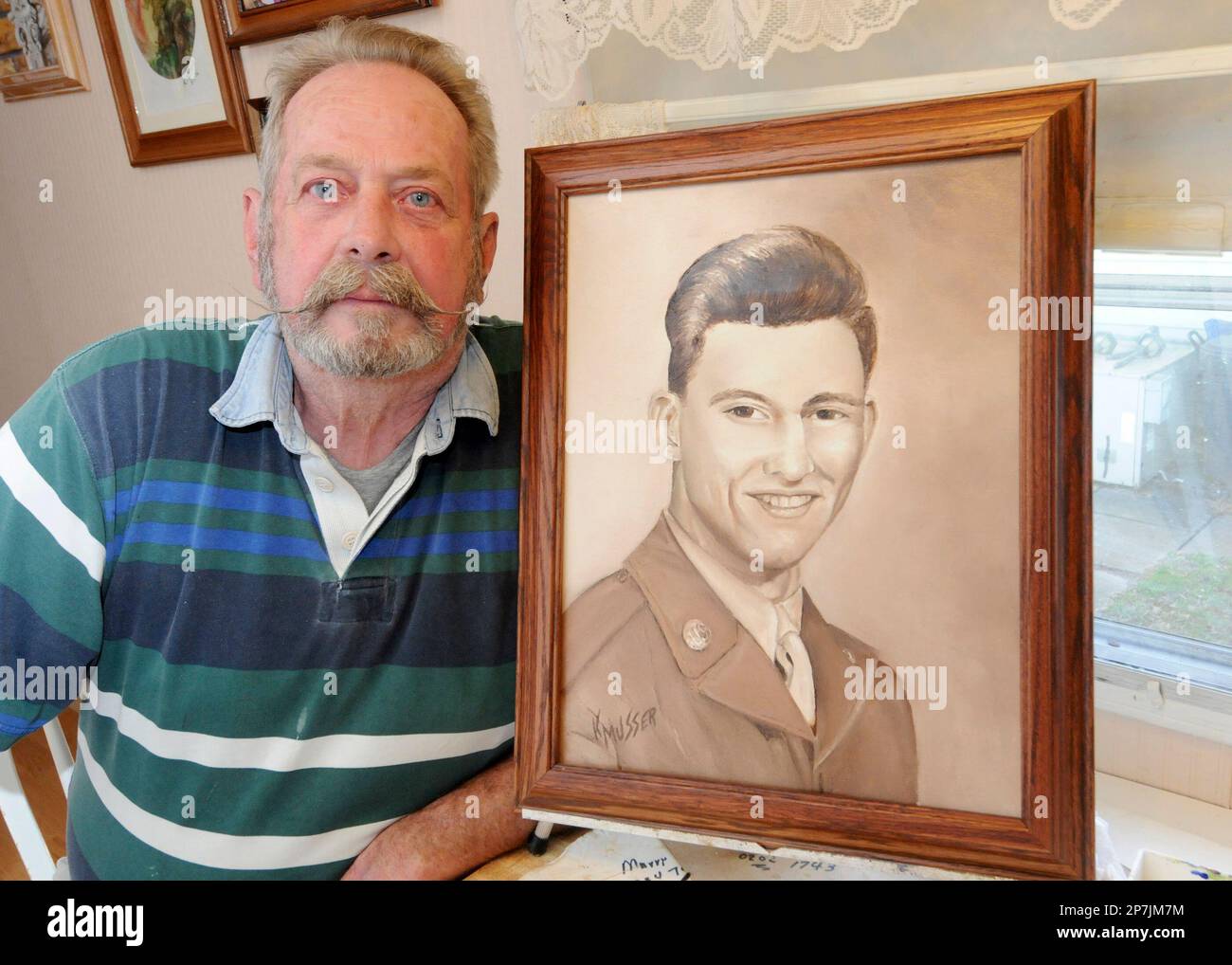 A December 28, 2010 photo shows veteran and artist Buck Kellen Musser ...