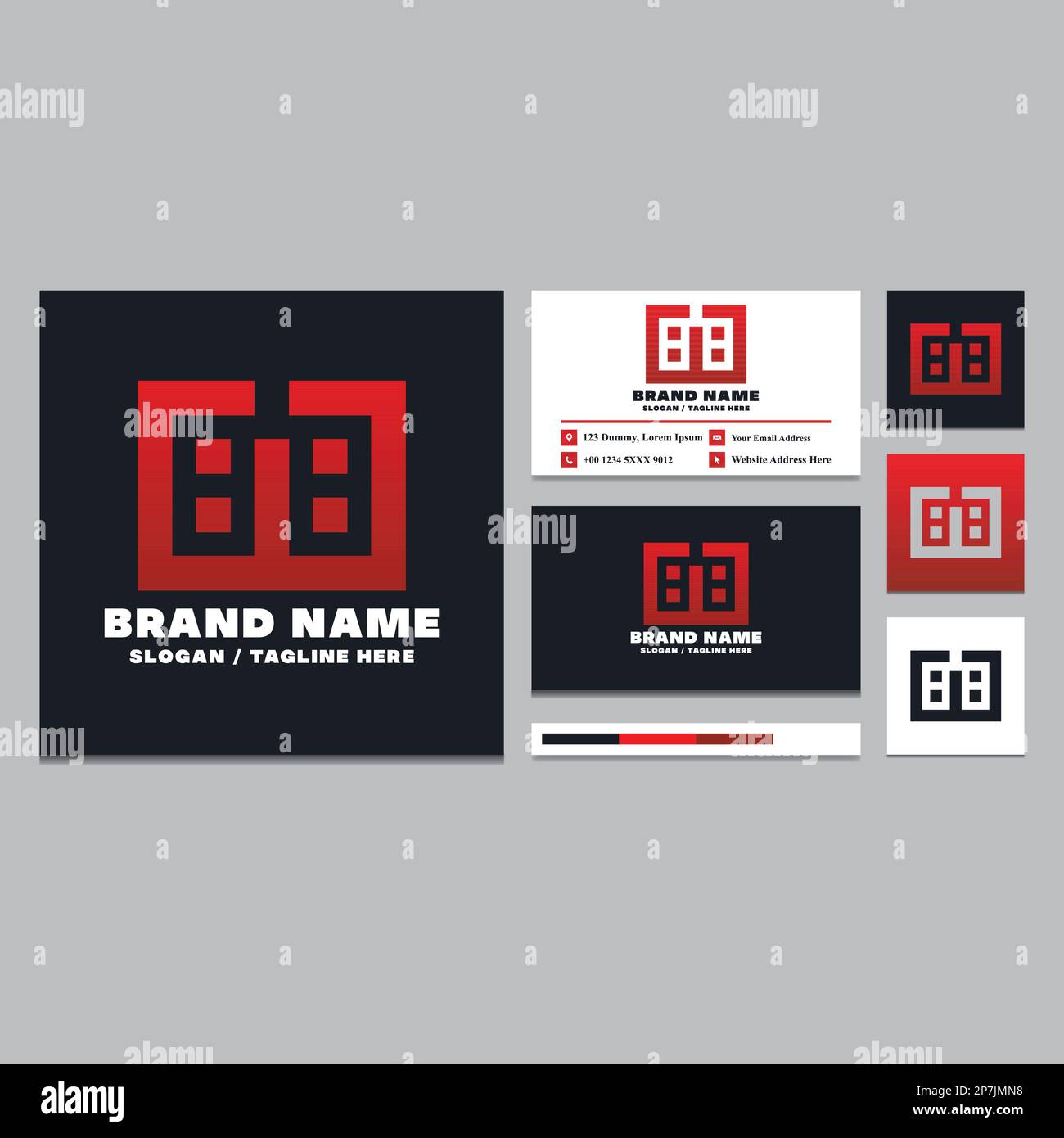 88 logo design template Stock Vector Image & Art - Alamy