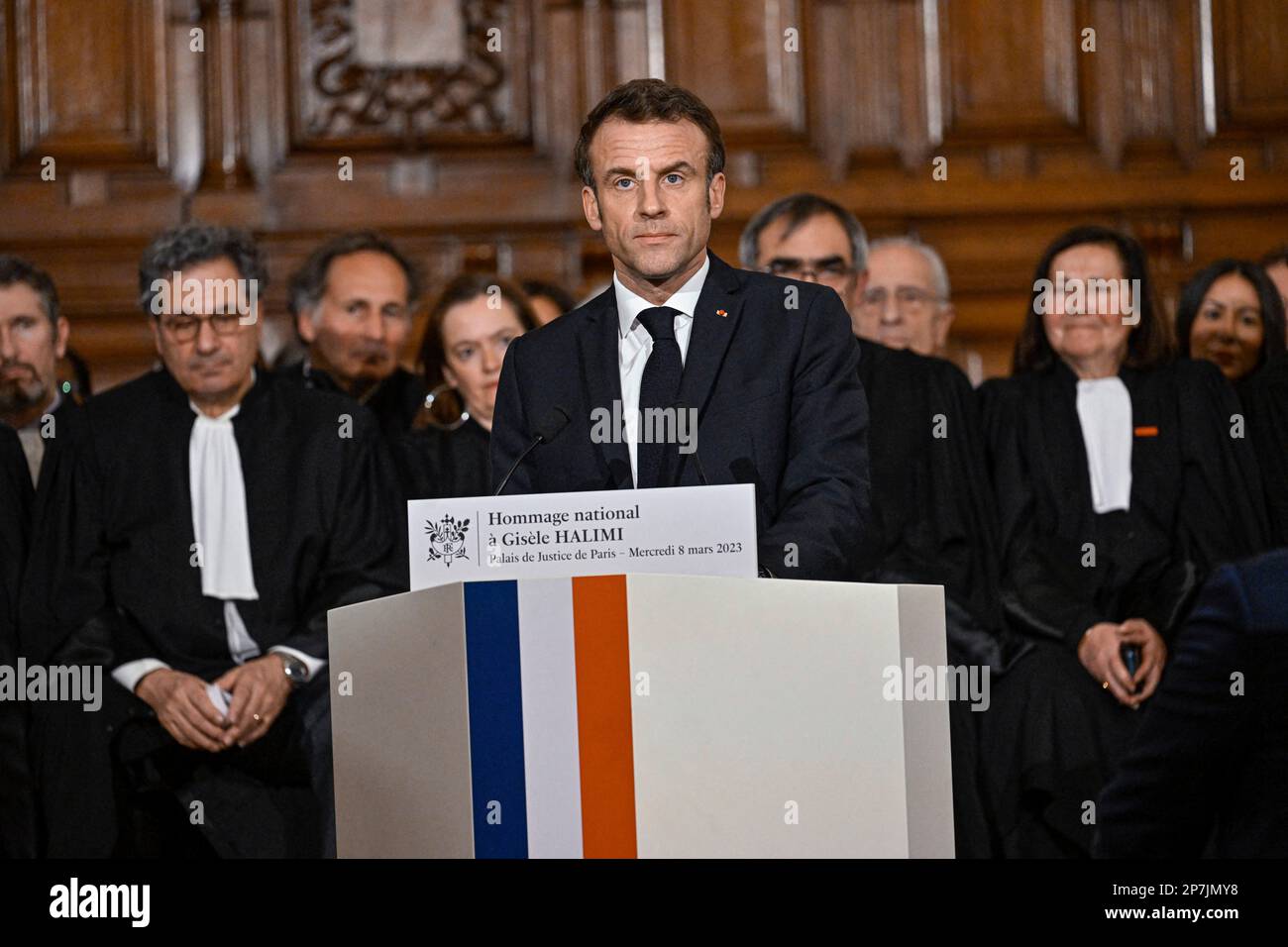 Paris, France. 08th Mar, 2023. French President Emmanuel Macron ...