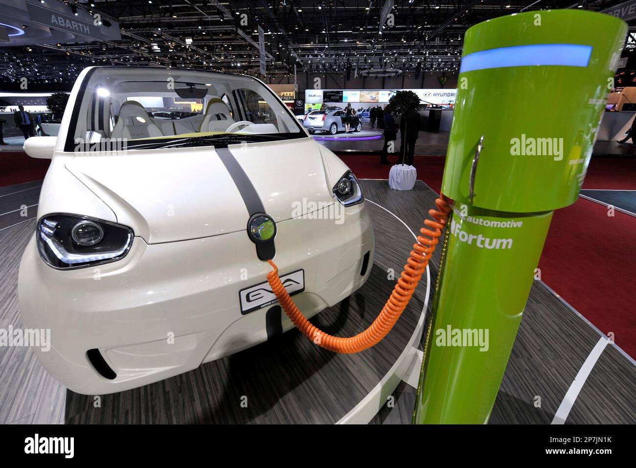 The New Valmet Automotive INC. Eva Concept car electric is shown during ...