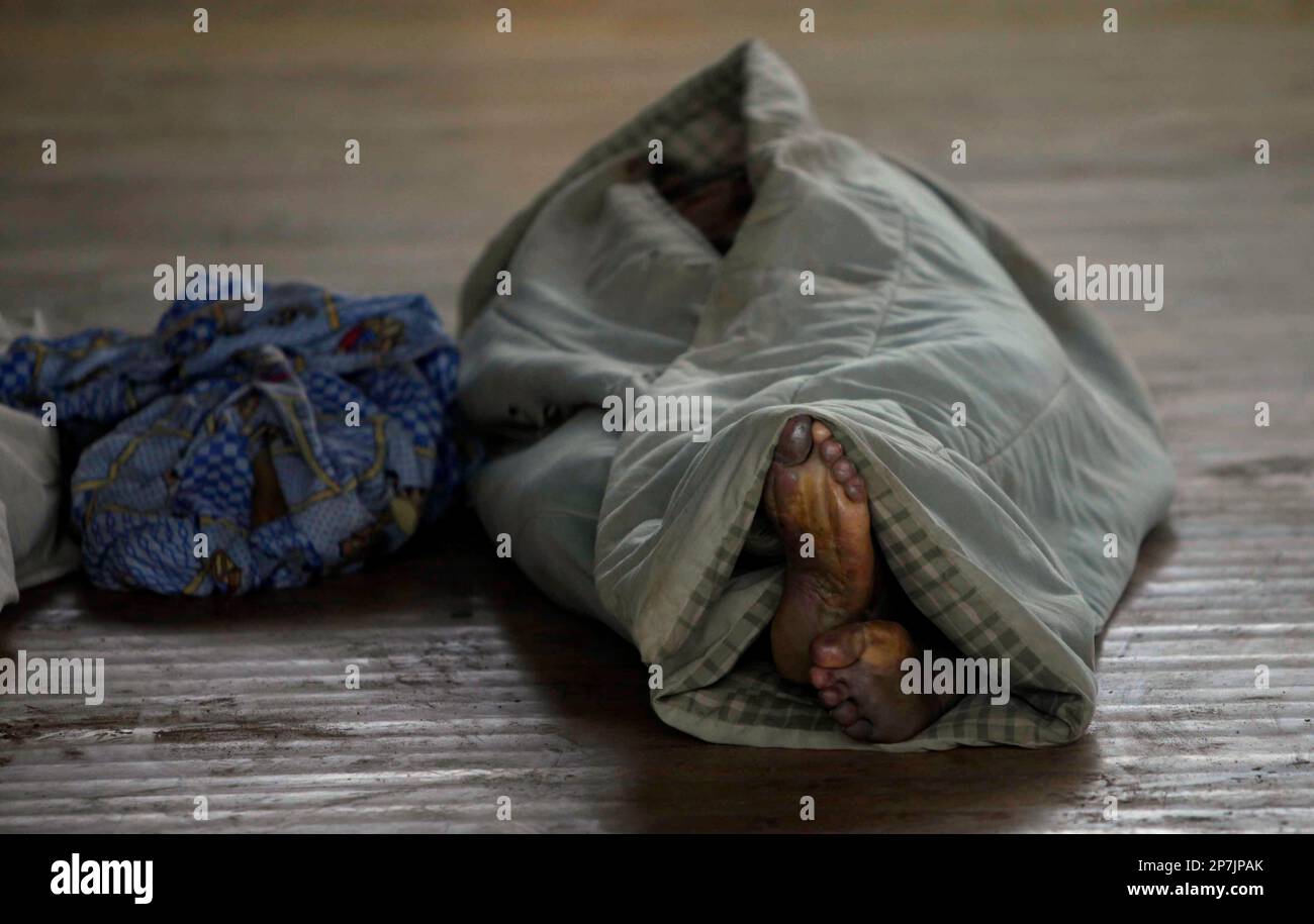 A dead body wrapped in a blanket is seen at a gym in Constitucion ...